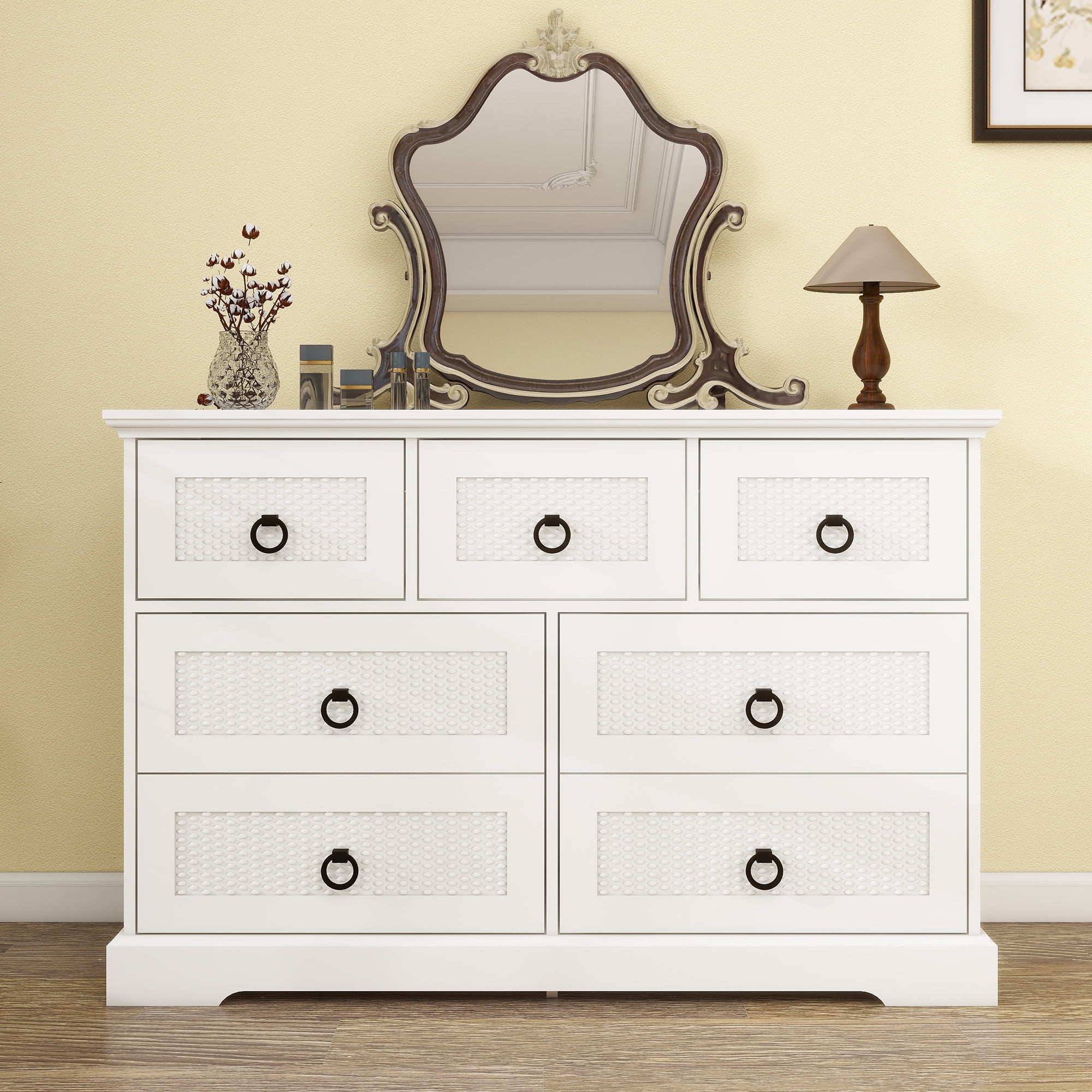 Sophshelter Chest of Drawers for Bedroom, Wood Chest of 7 Drawers ...
