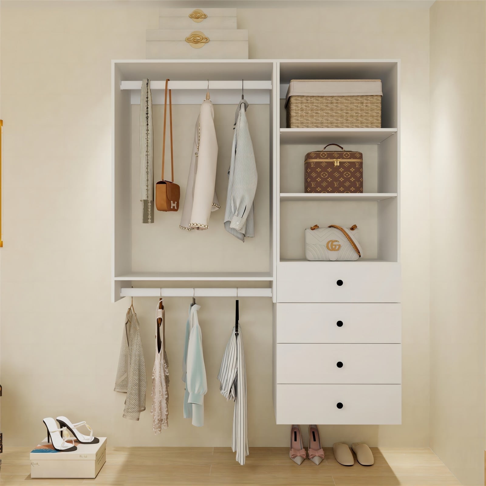One Modular Wall Closets