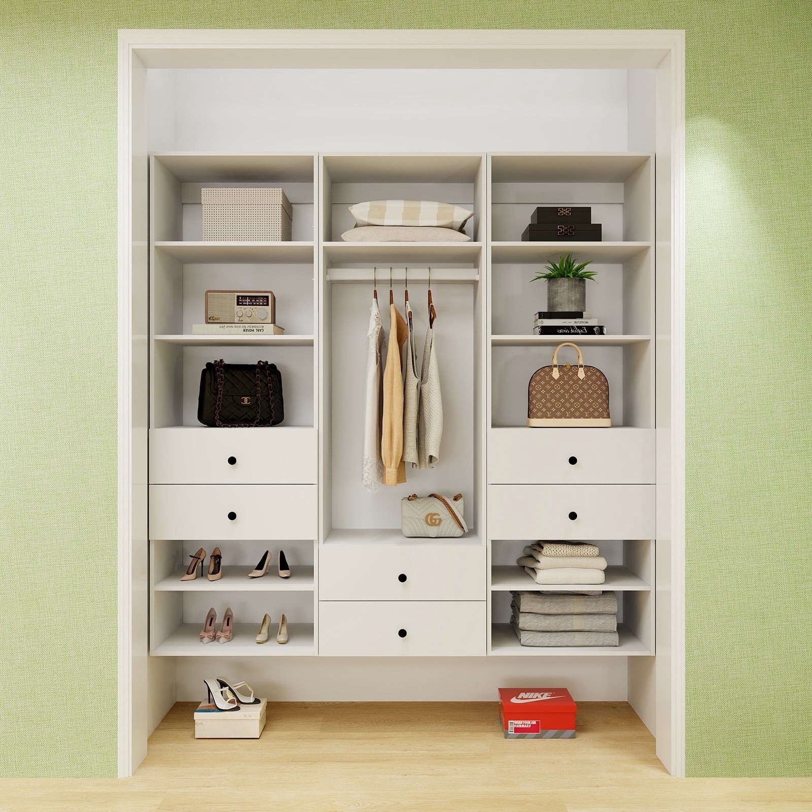 Sophshelter Modular Closet System Wall Mount or Walk-in Closet ...