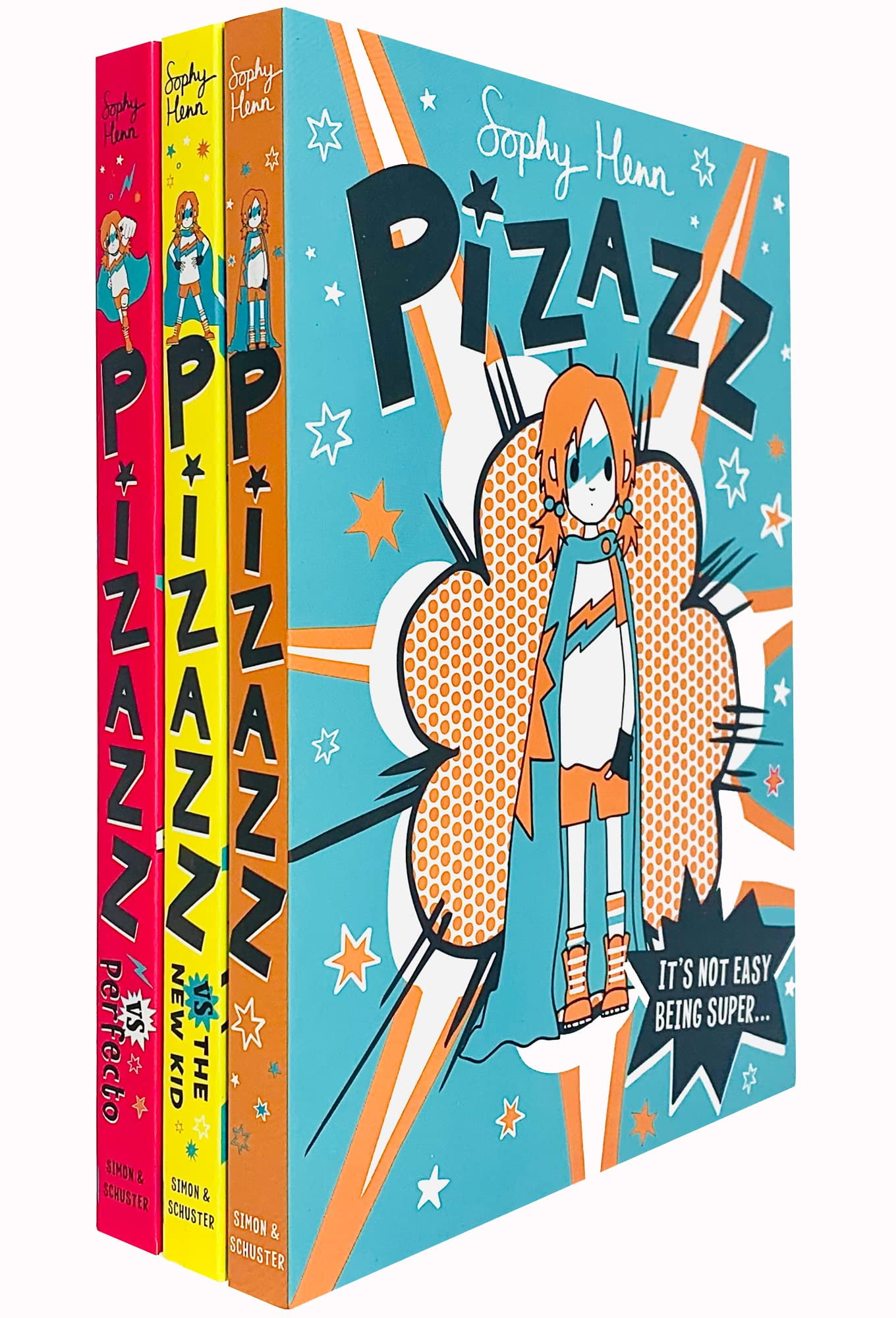 Sophy Henn Pizazz Series 3 Book Set (It's Not Easy Being Super, Vs ...