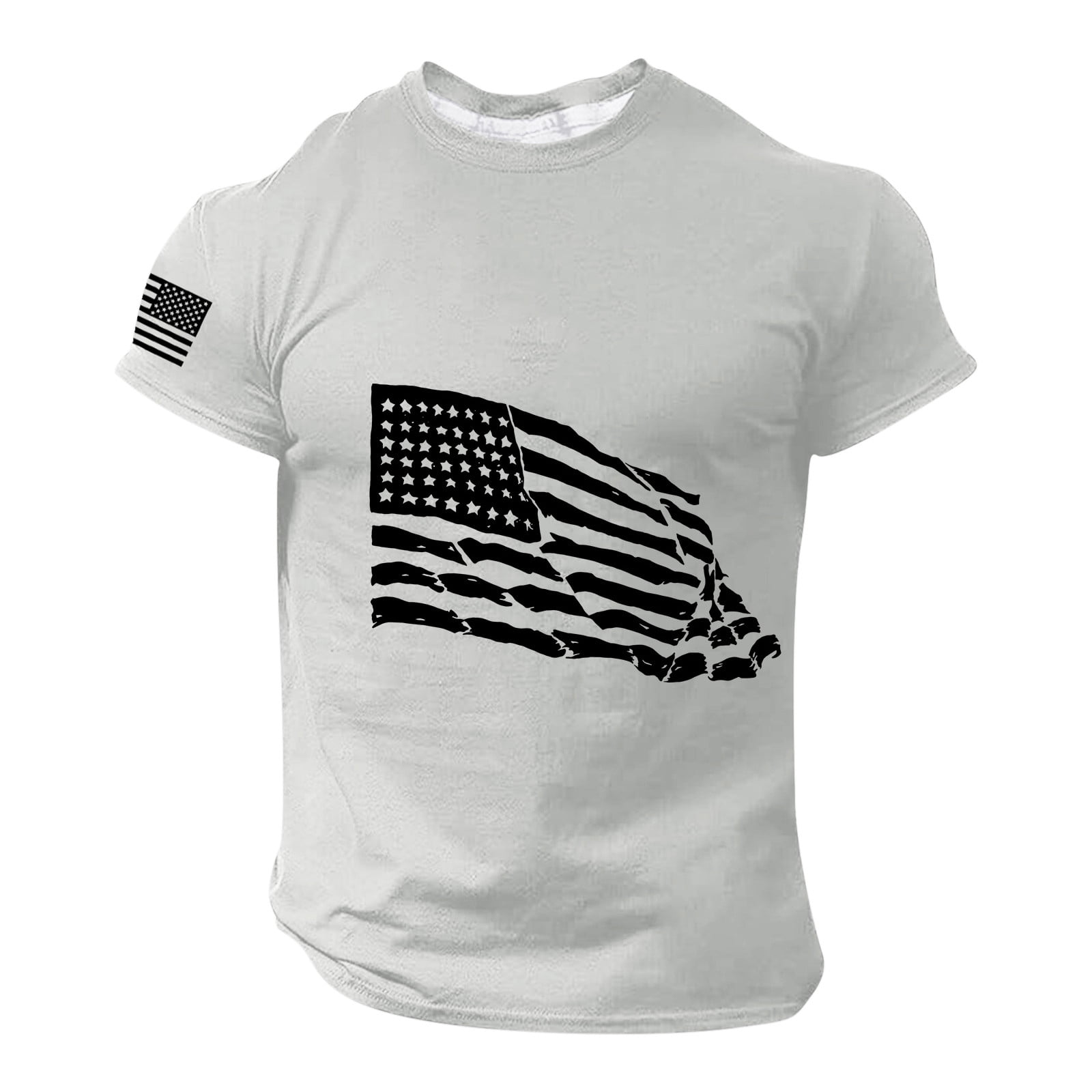 Sopiago American Flag Hawaiian Shirts Usa Beach Shirts For Men