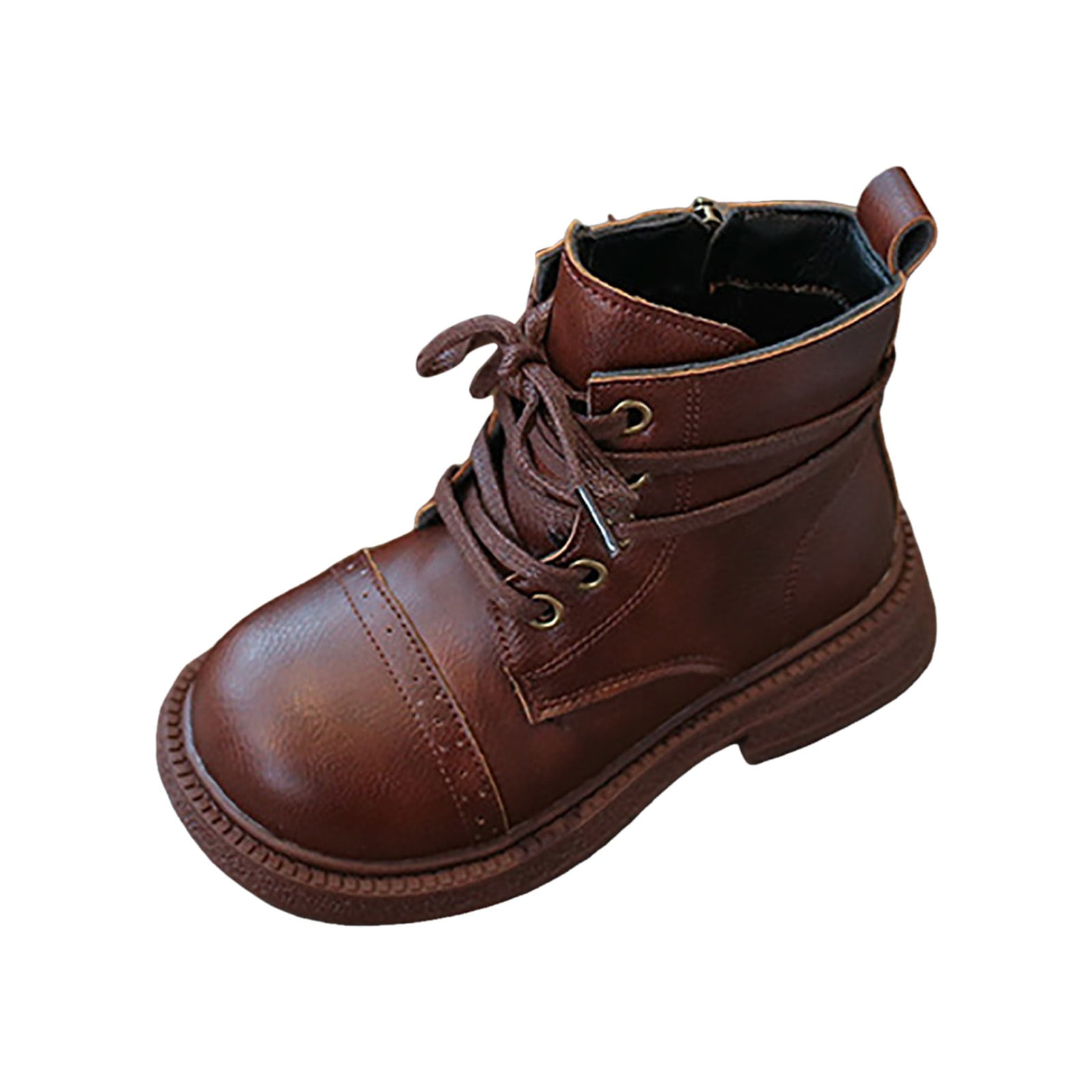 Sopiago Boy Toddler Boots Fashion Kids Solid Color Toddler Boots Girls ...