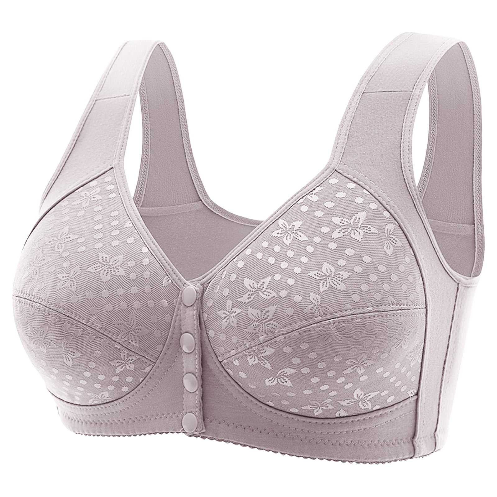 Sopiago Bra Double Support Wireless Bra, Full-Coverage Wirefree T-Shirt ...