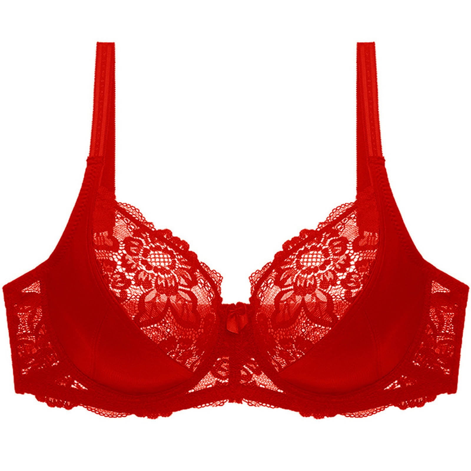 Sopiago Bras for Women Wireless Full Coverage Unlined Lace Sexy Plus ...