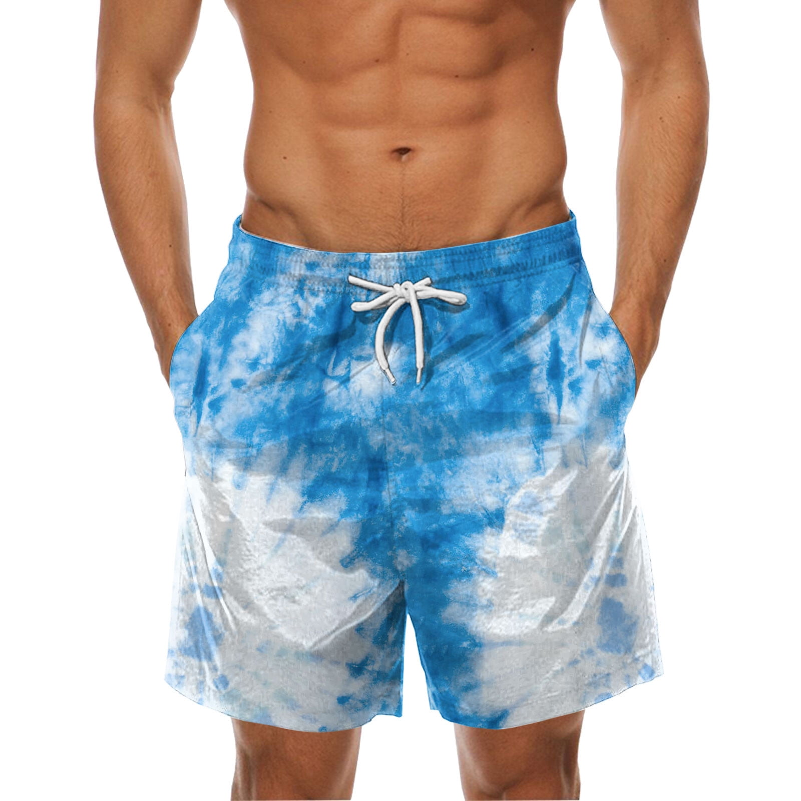 Sopiago Cartoon Mens Swimtrunks Mens Swim Trunks With Compression
