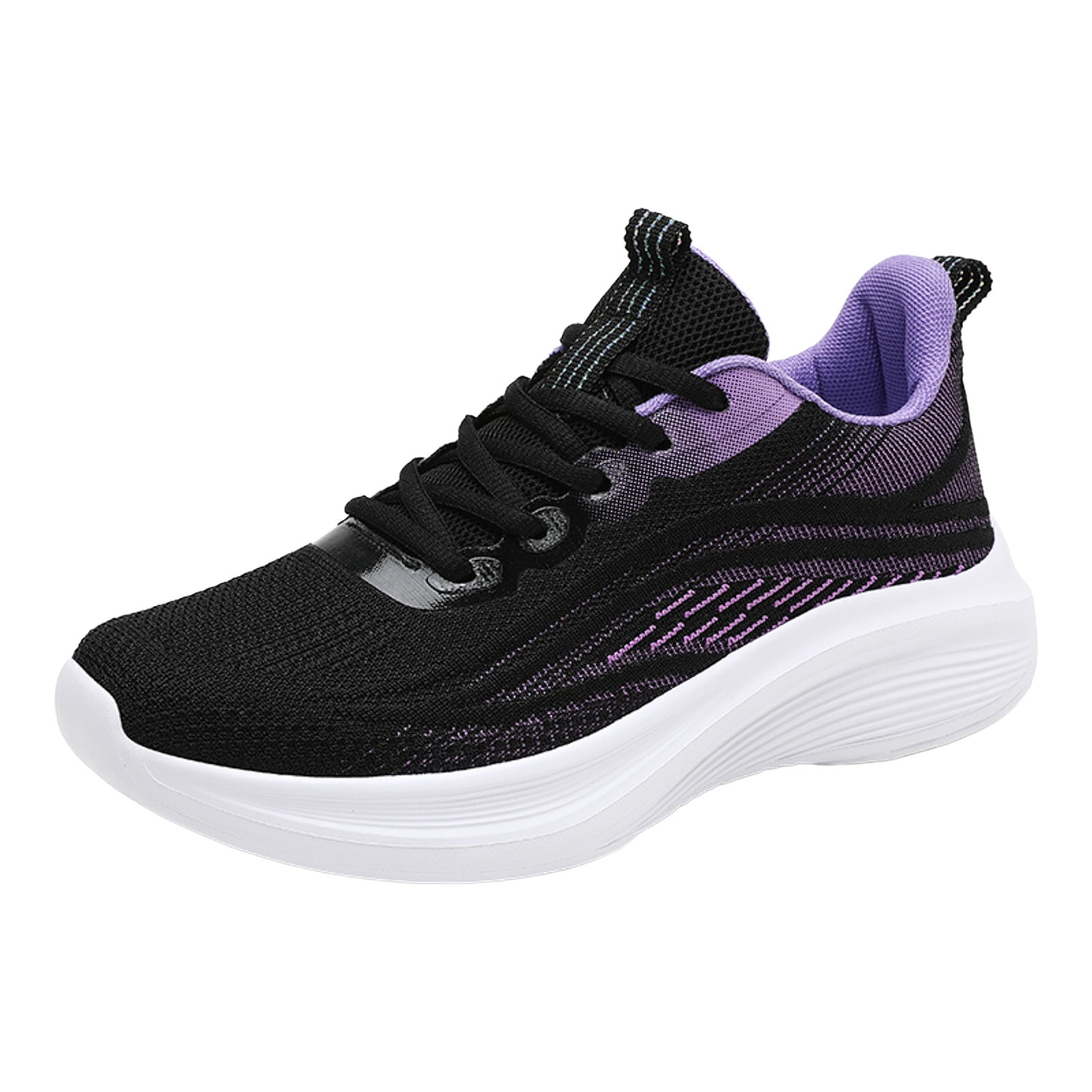 Sopiago Cute Shoes Womens Platform Sneakers PU Leather Platform Shoes ...