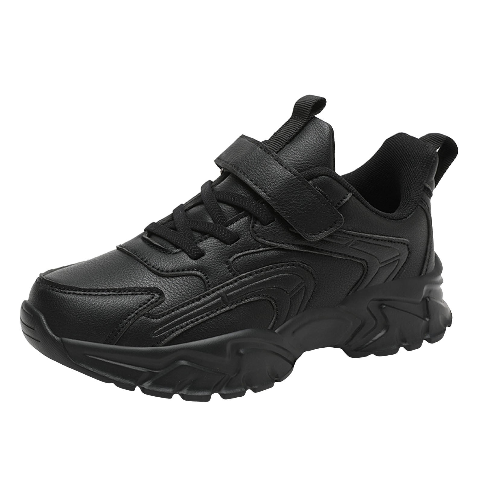 Sopiago Girl Athletic Shoes Lightweight Breathable Leather Strap ...