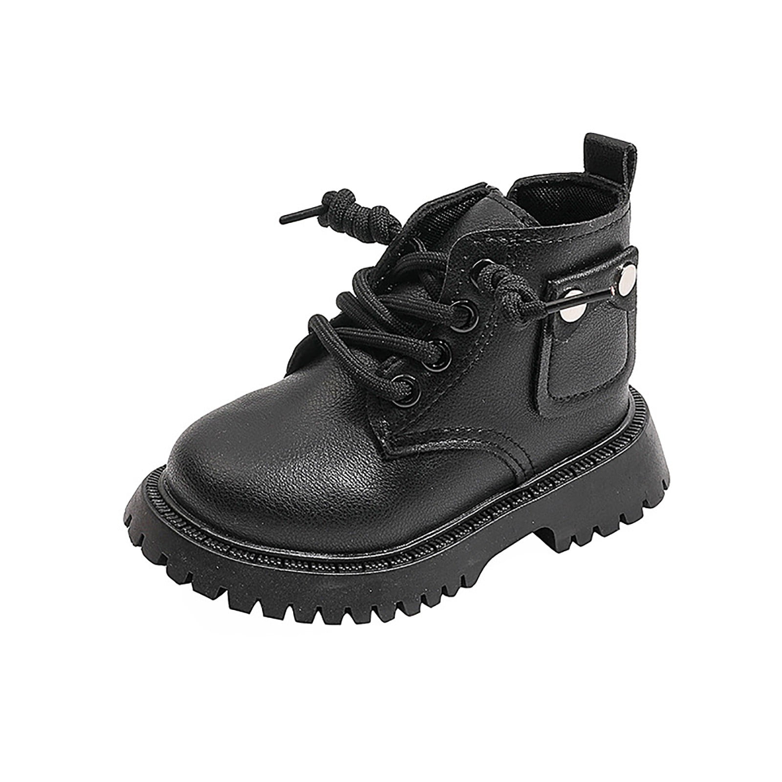 Sopiago Girls Ankle Booties Kids Unisex Lace Up Outdoor Autumn Winter ...