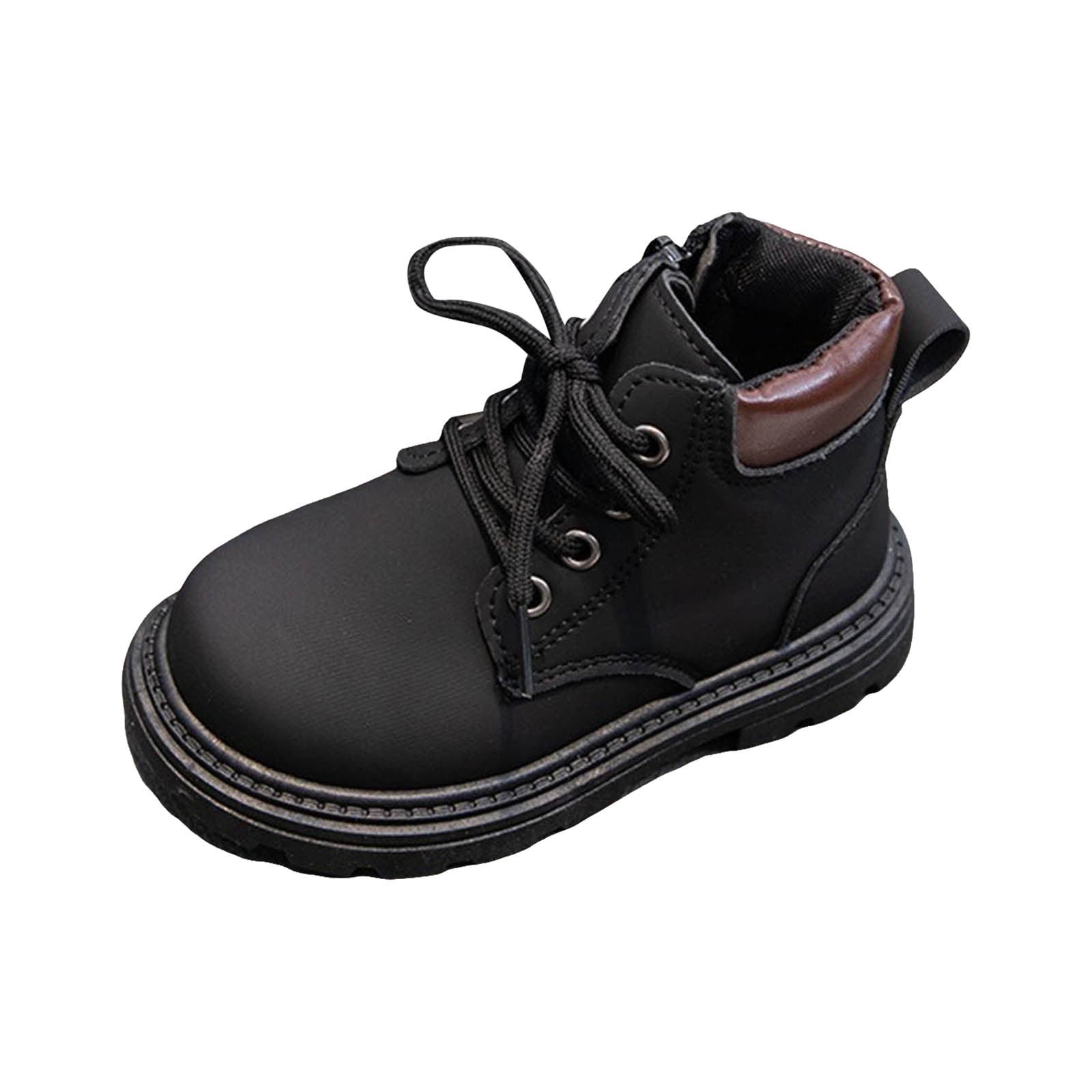 Sopiago Girls' Boots Kids Unisex Lace Up Outdoor Autumn Winter Shoes ...