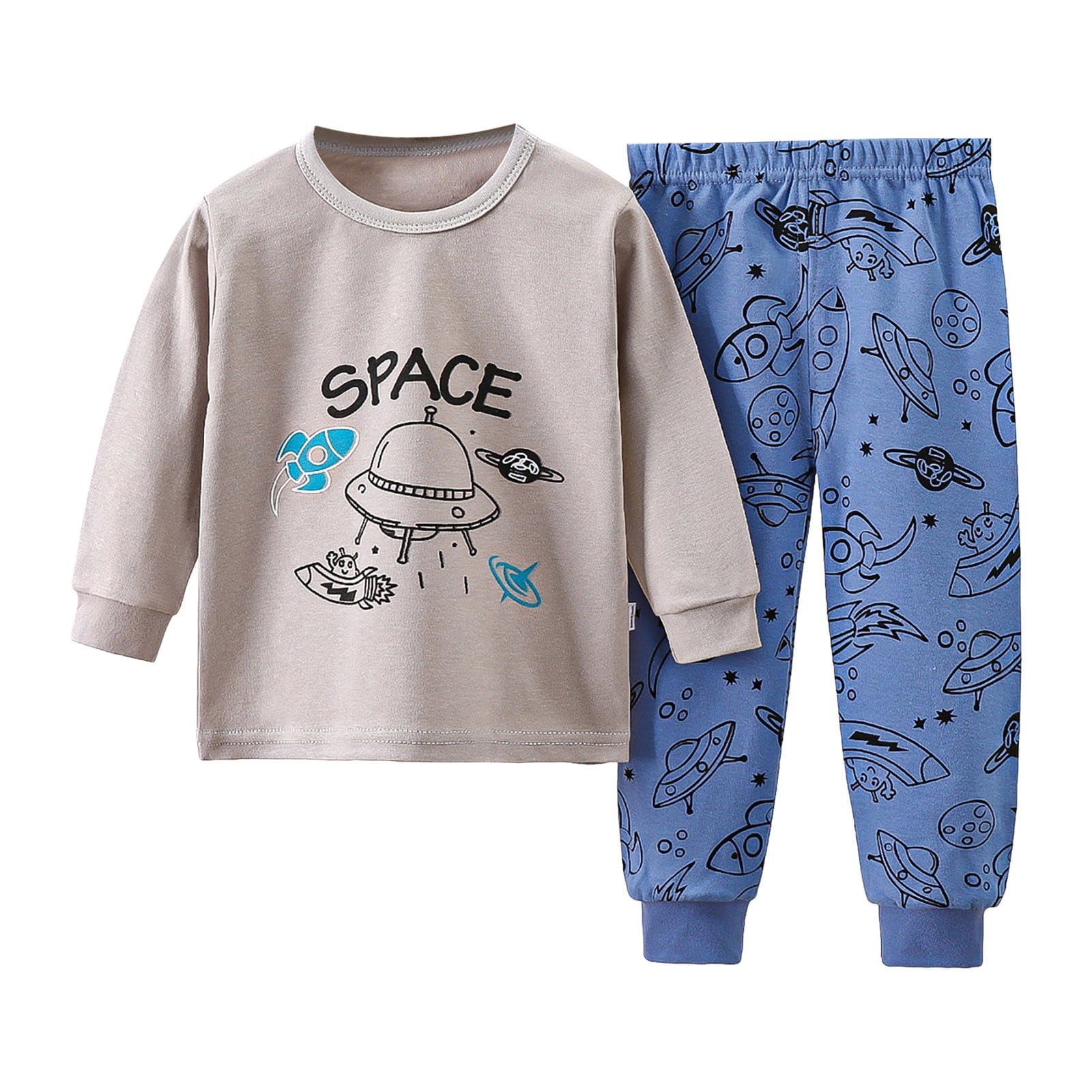 Sopiago Sleepers Cartoon Printed Cotton 2 Piece Toddler Clothes ...