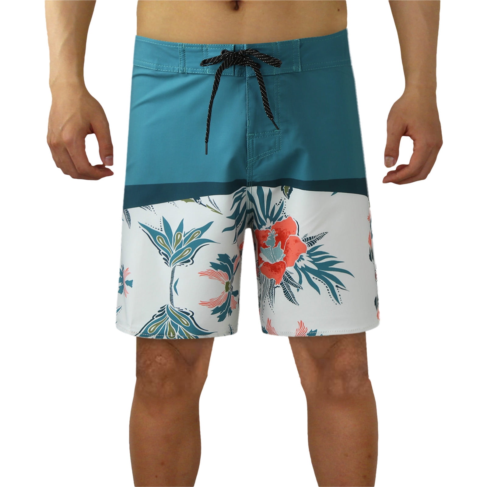 Sopiago Men Swim Trunks Men's Swim Trunks Long Bathing Suits with Mesh ...