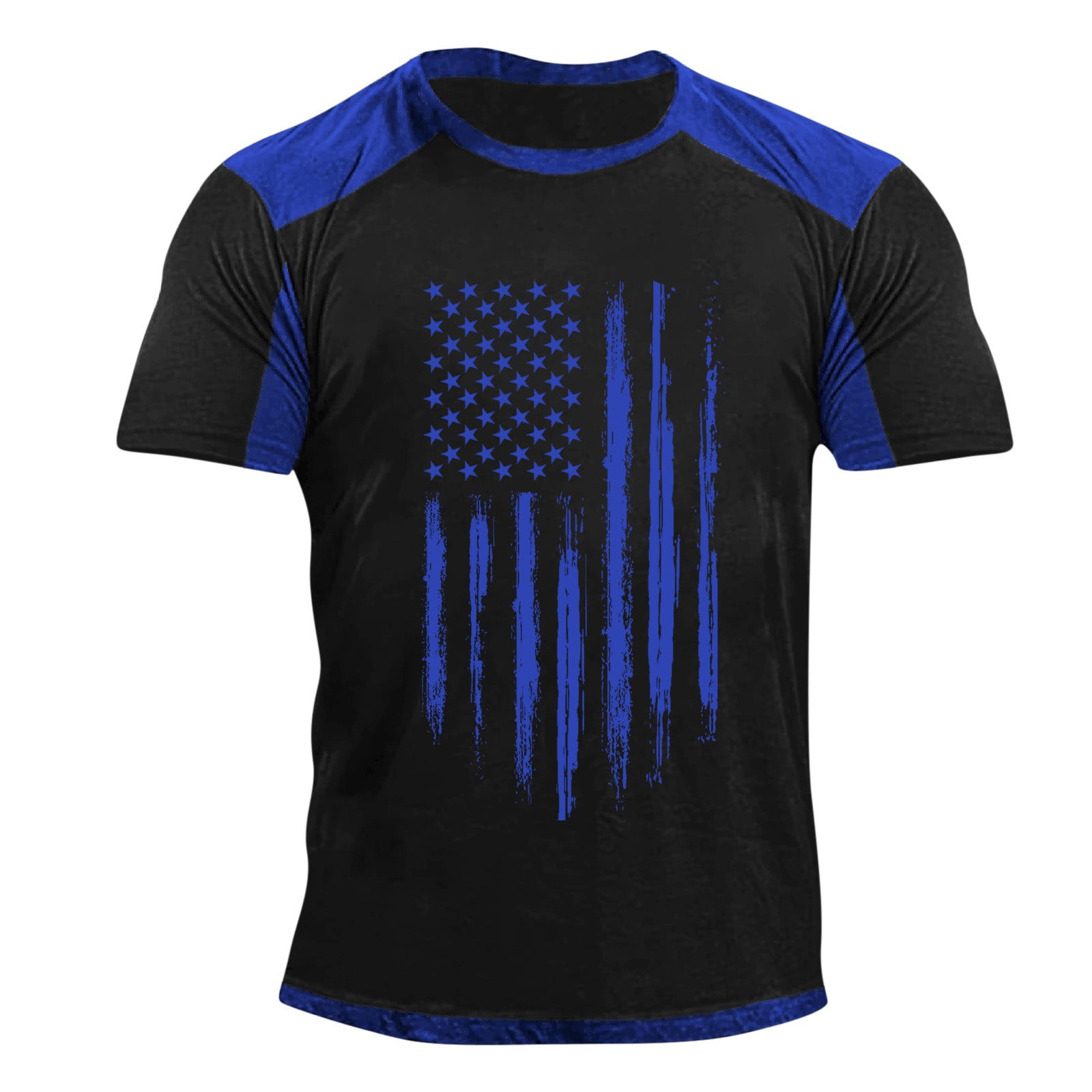 Sopiago Mens American Flag Shirt Mens Casual American Flag Button Down