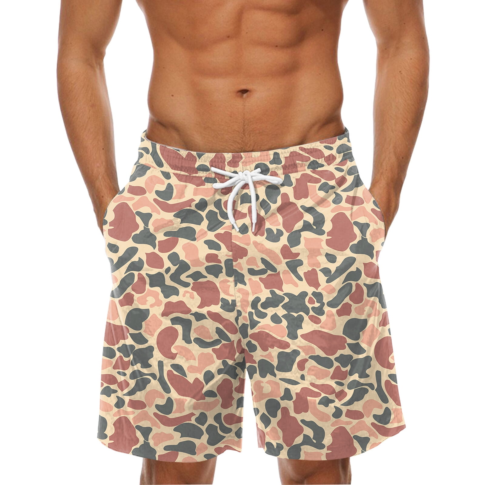 Sopiago Mens Swim Trunks With Compression Liner Mens And Big Mens Swim