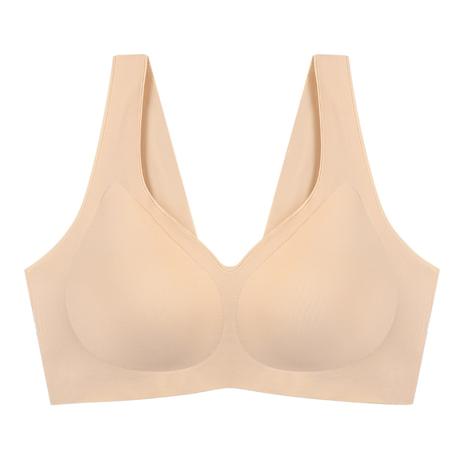 Sopiago Push Up Bras for Women Seamless Sexy Push up Wireless Bra ...