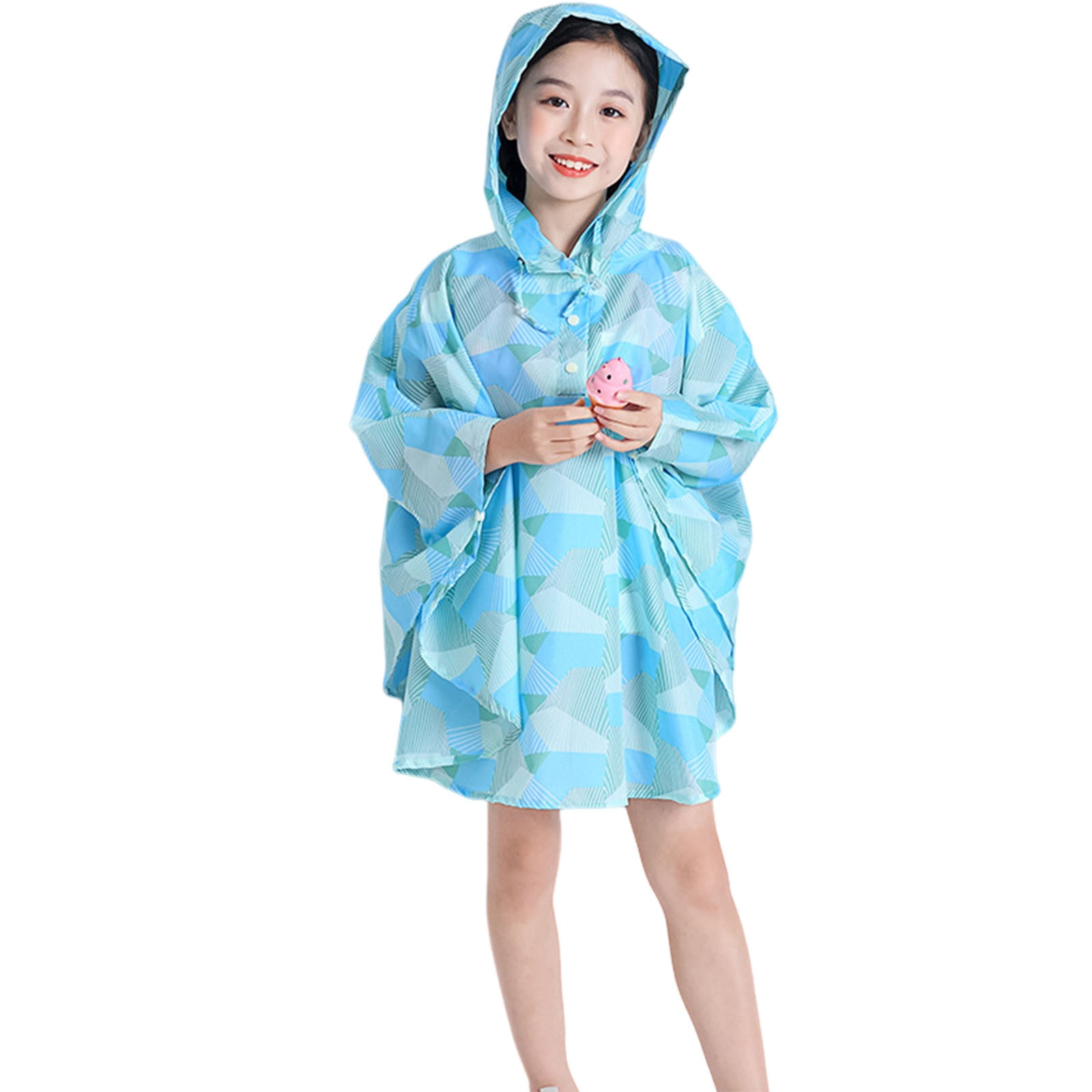 Sopiago Rain Poncho Kids Raincoat Toddler Rain Jacket Boy Girl Cartoon Children 3D Ponchos ...