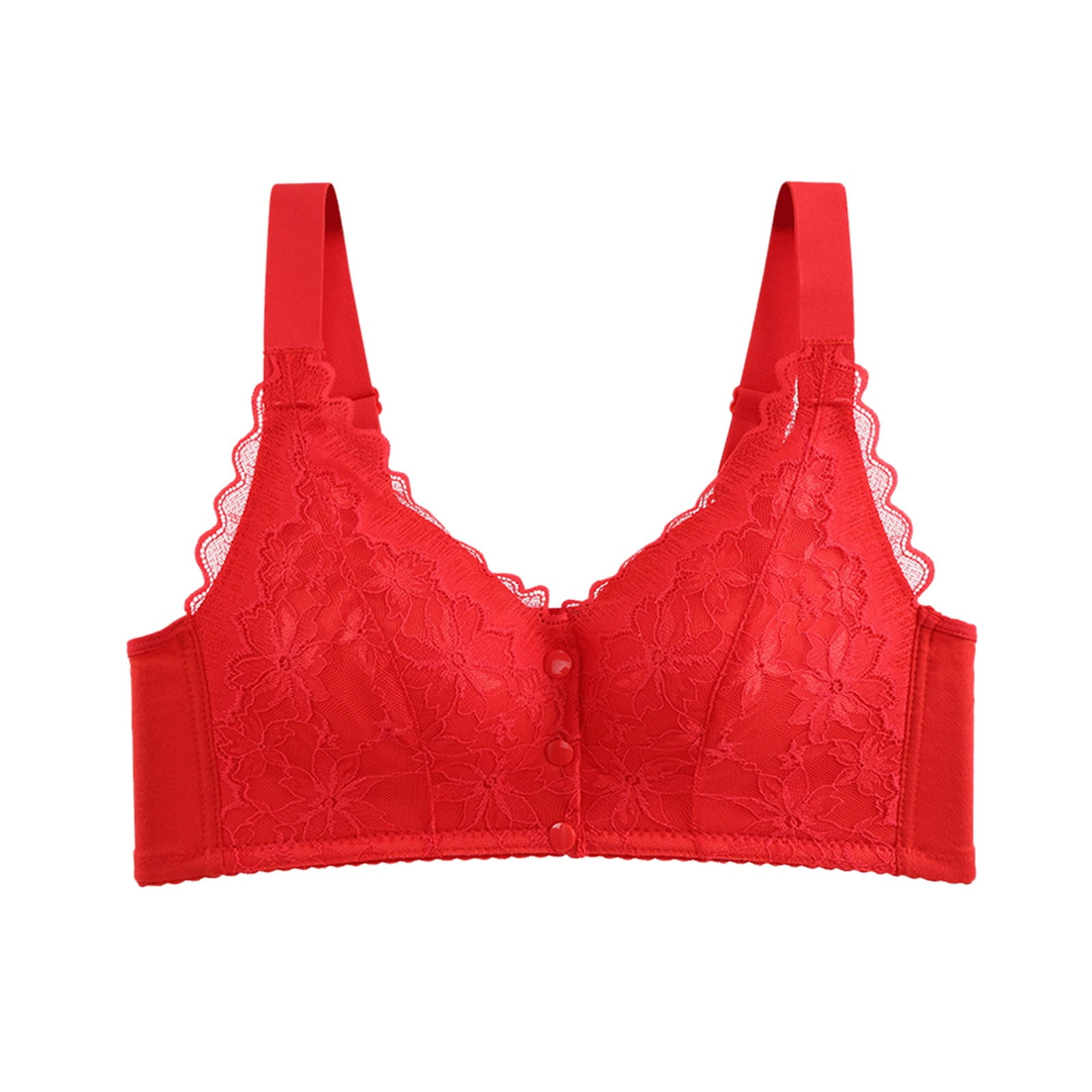 Sopiago Shapermint Bra Women's Medium Bra Support Zip-Front Sports Red ...