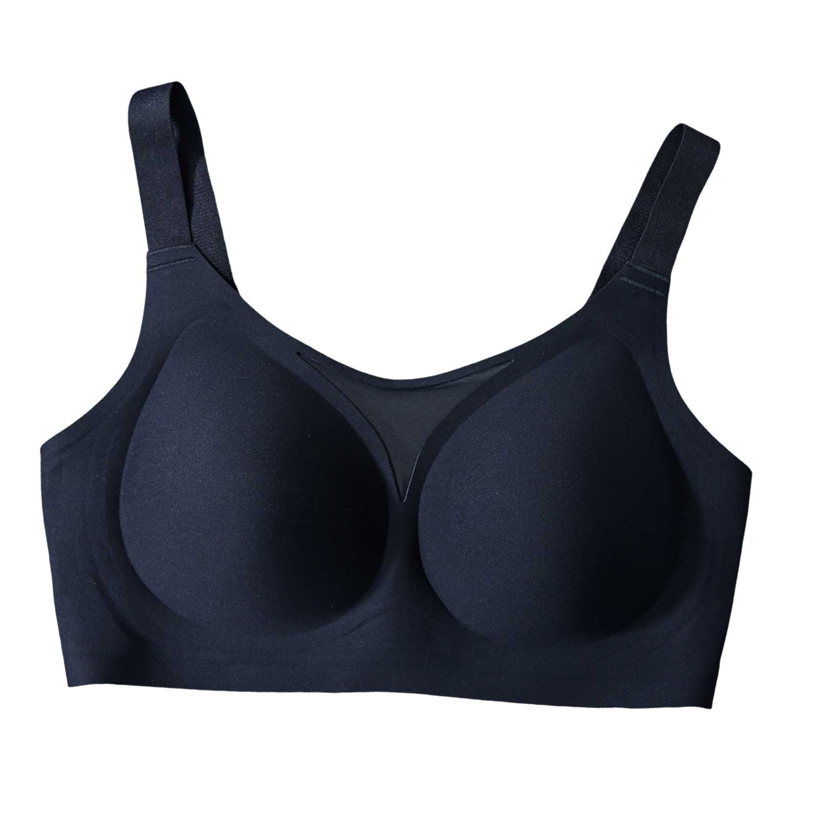 Sopiago Wireless Bras for Women Full Coverage Mesh Seamless Supportive ...