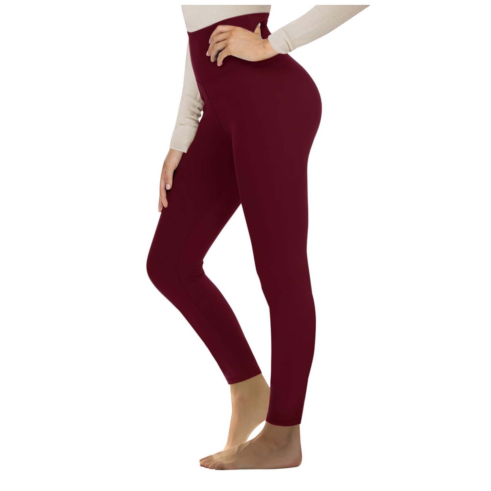 Sopiago Women Leggings High Waisted Lined Leggings Warm Soft Tummy ...