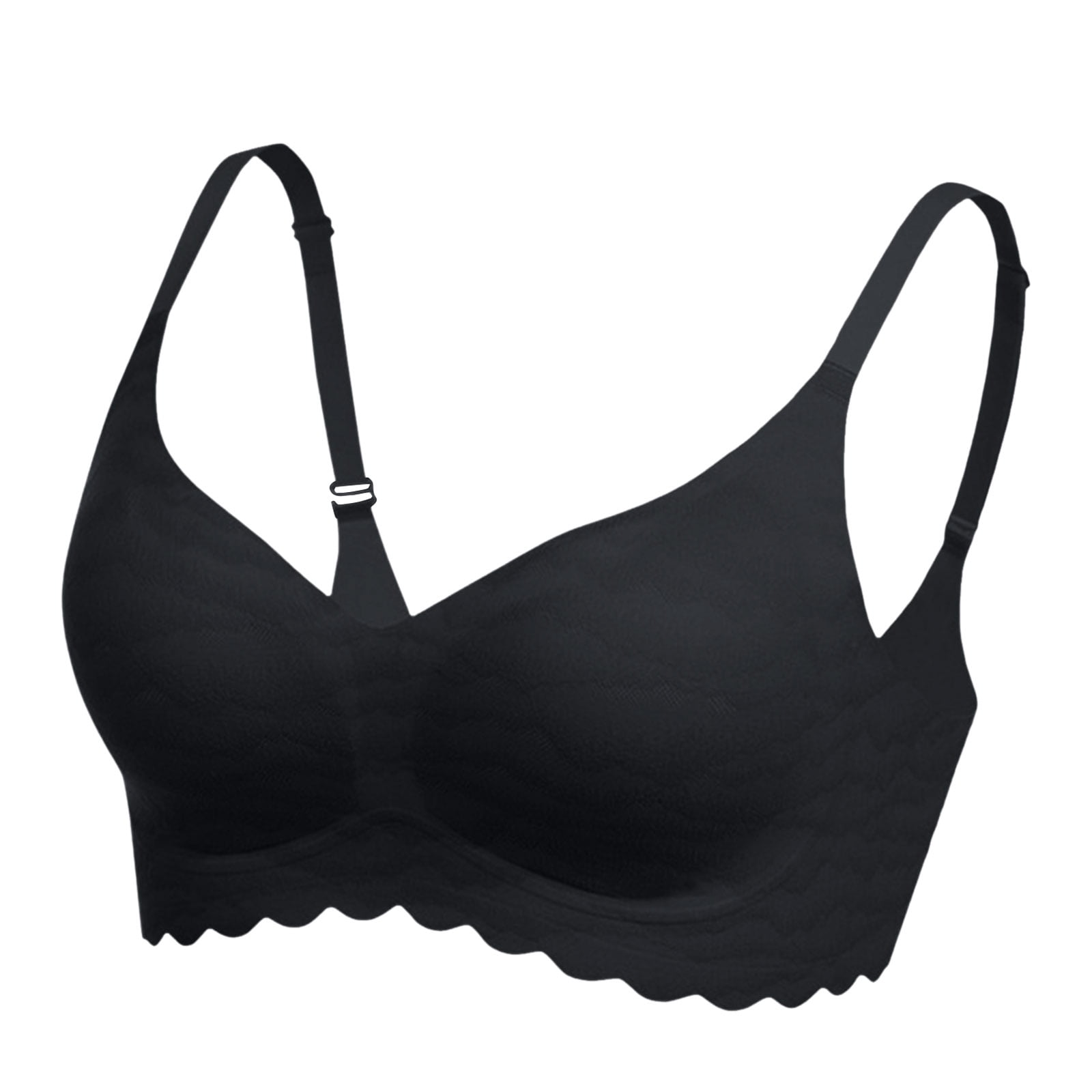 Sopiago Women's Bralette Underwear Glue Seamless Bra for Women With ...