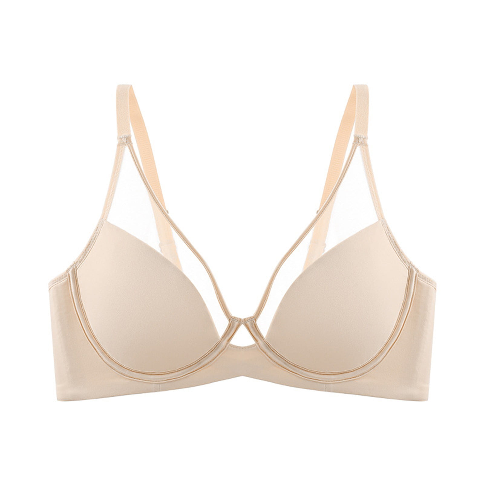 Sopiago Womens Bras Wireless Support Wireless Lace Bra with Stay-in ...