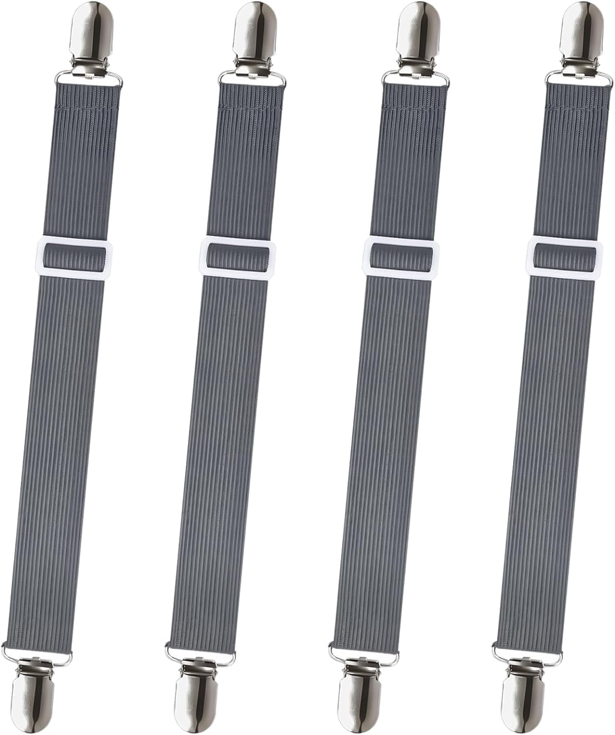 Sopito Bed Sheet Fasteners, 8pcs, Adjustable Straps Up to 26.8 in, Non ...