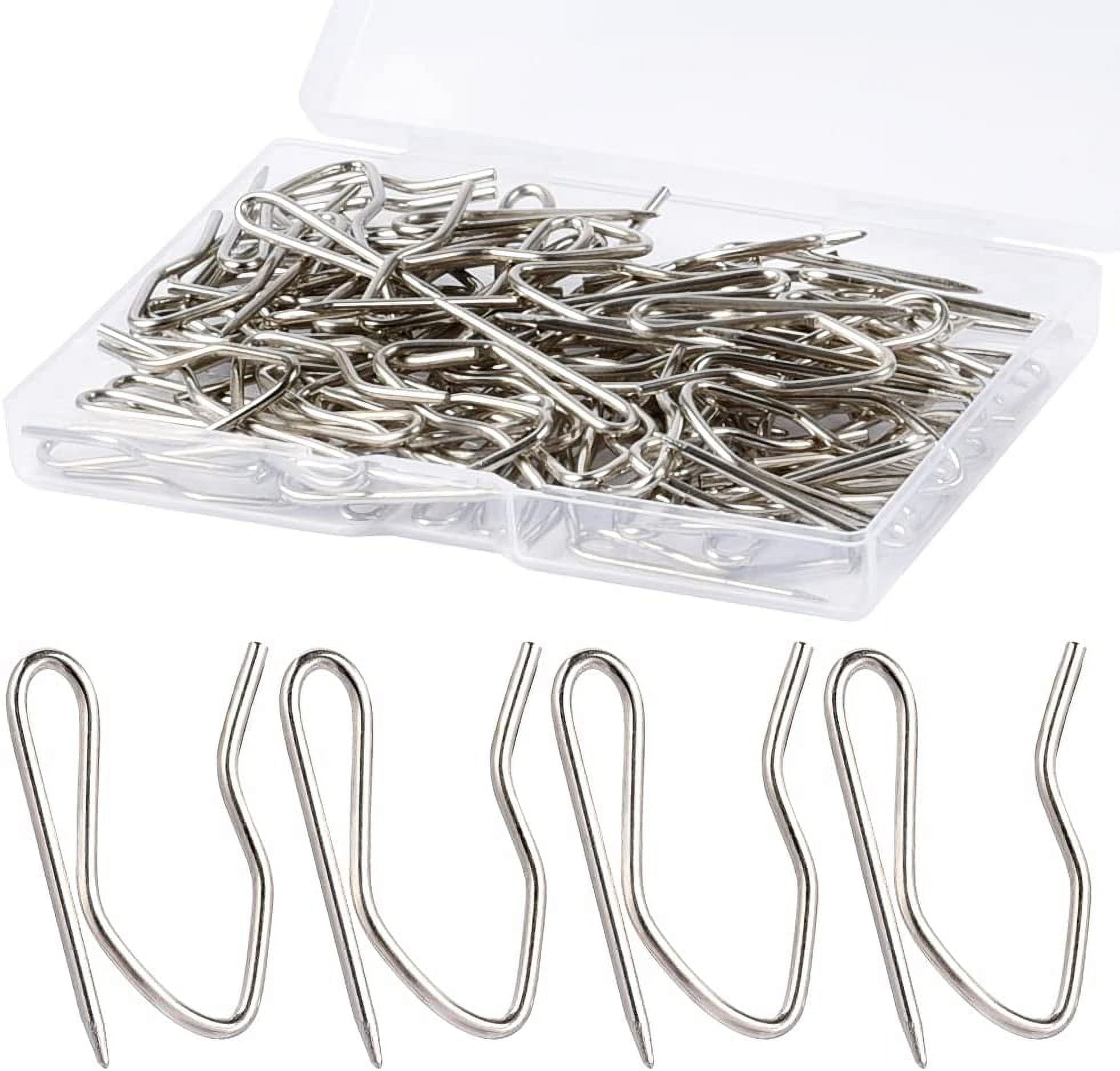 Sopito Curtain Hooks, 58PCS 1.2in Metal Drapery Pin and Hook for Door ...