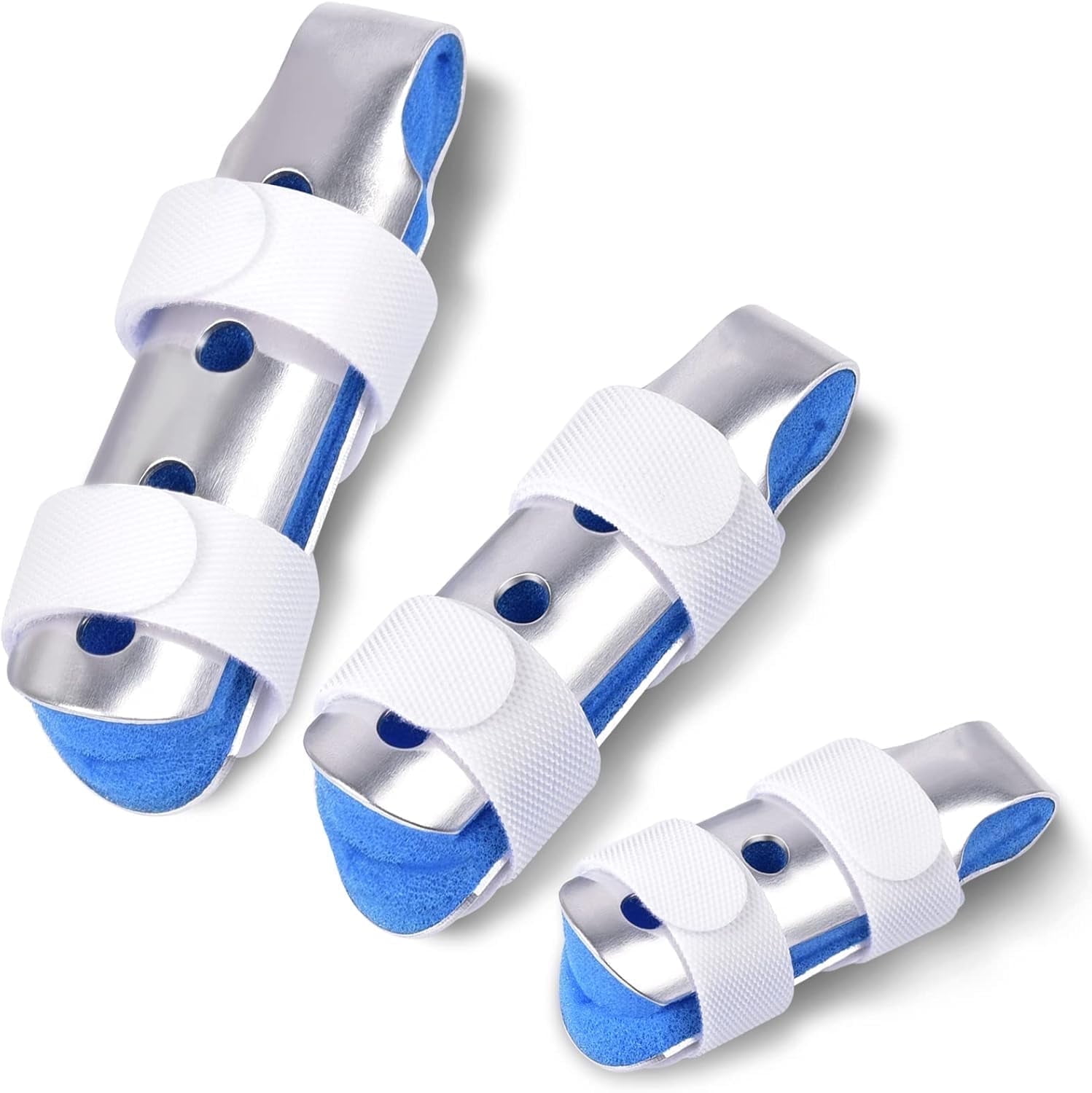 Sopito Finger Splint, 3 Sizes, Aluminum Support Brace for Broken ...