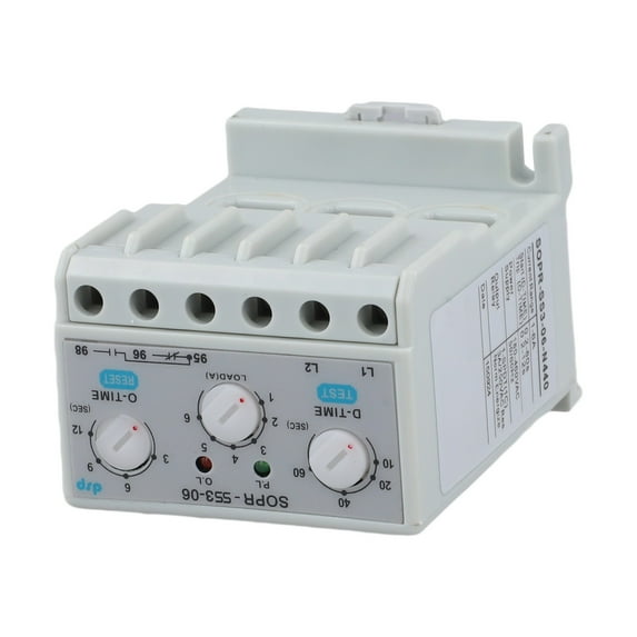 SOPR-SS3-220Electronic Overload Relay Motor Protector Thermal Overload ...