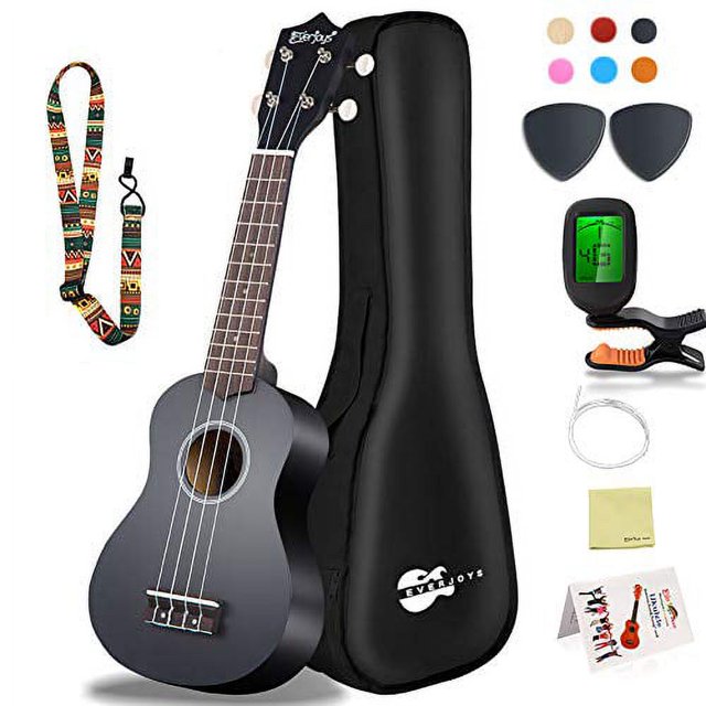 Soprano Ukulele Beginner Pack-21 Inch w/Gig Bag Fast Learn Songbook ...