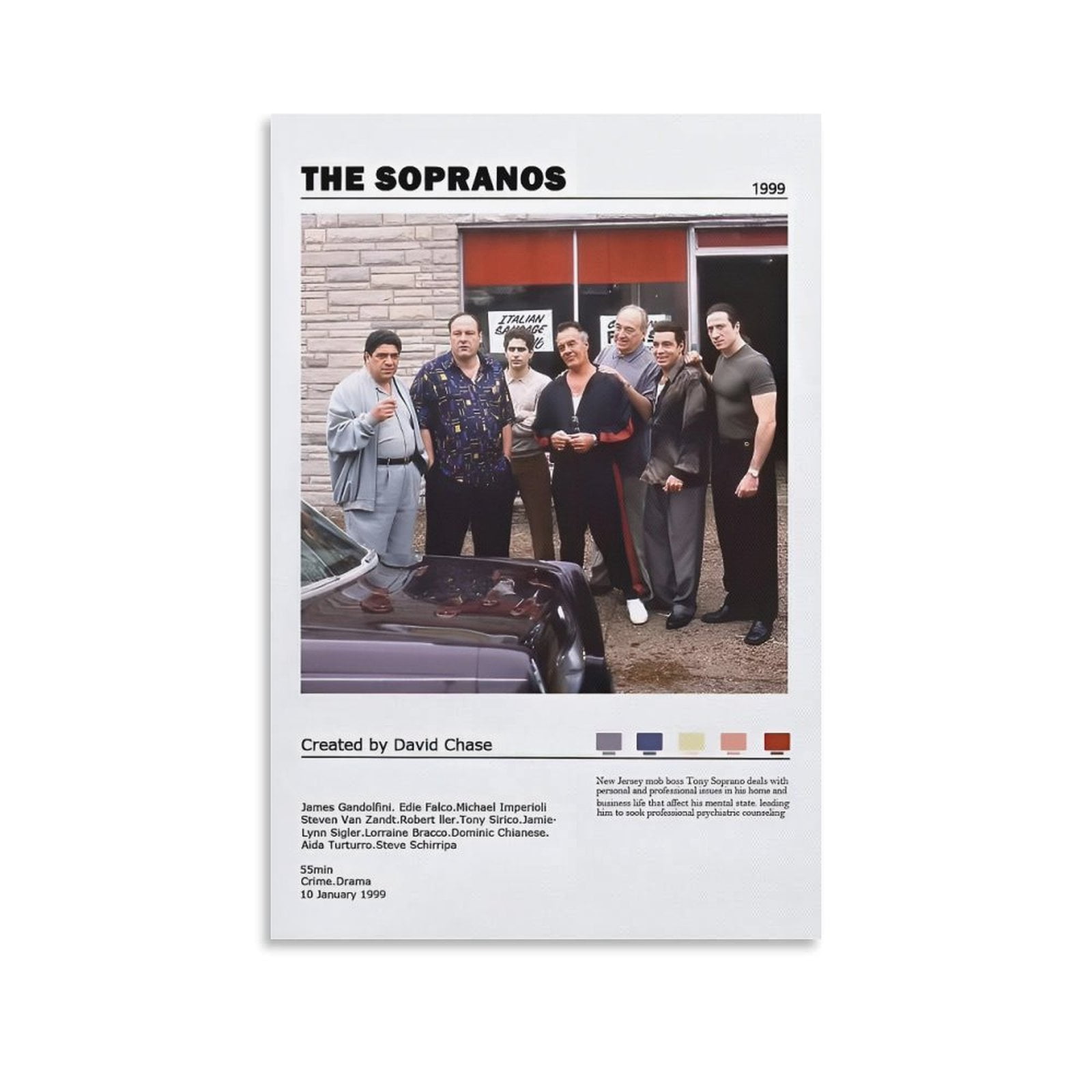 The Sopranos Family Poster - Sopranos Poster (4) Posters Art Print Wall ...