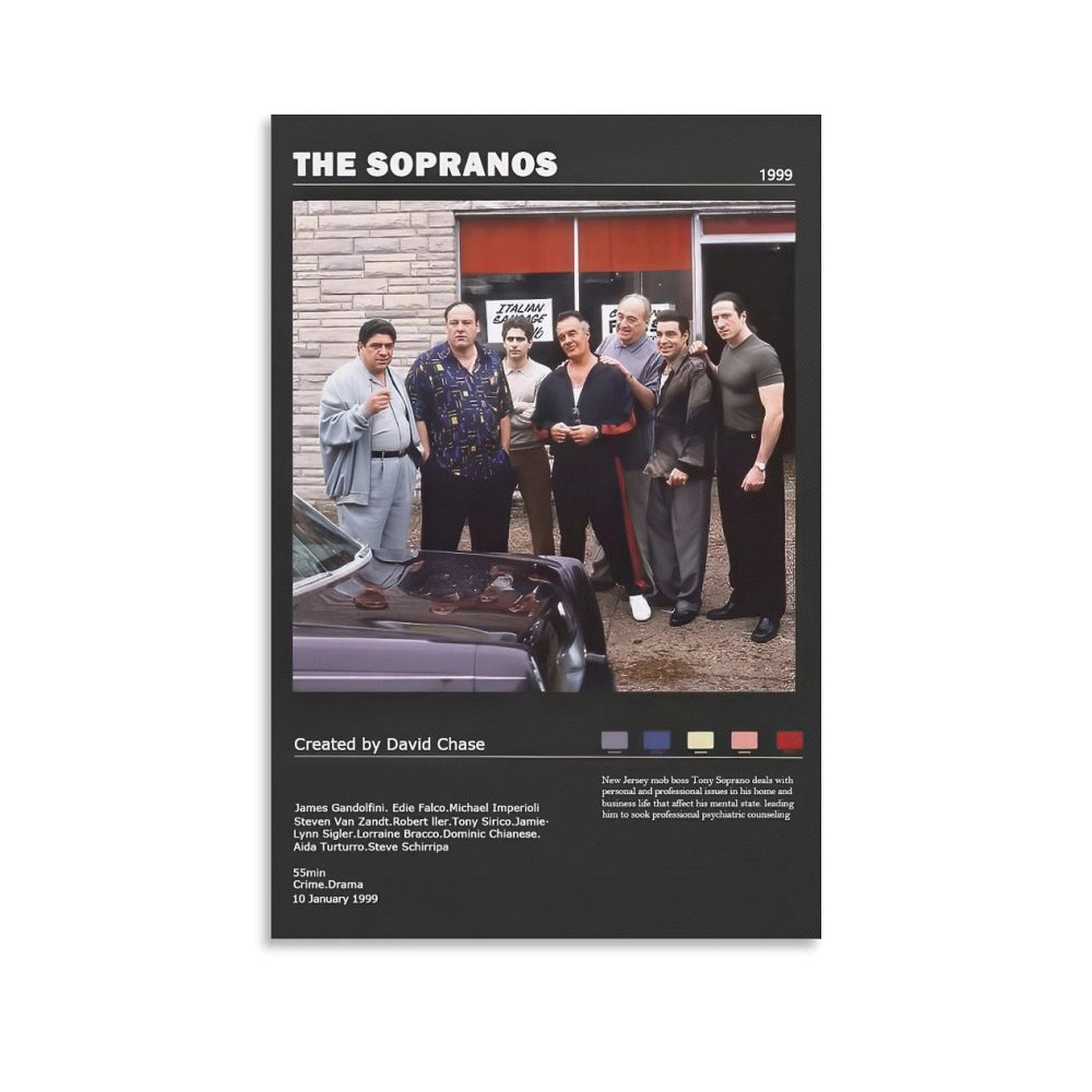 The Sopranos Family Poster - Sopranos Poster (5) Canvas Poster Wall Art ...