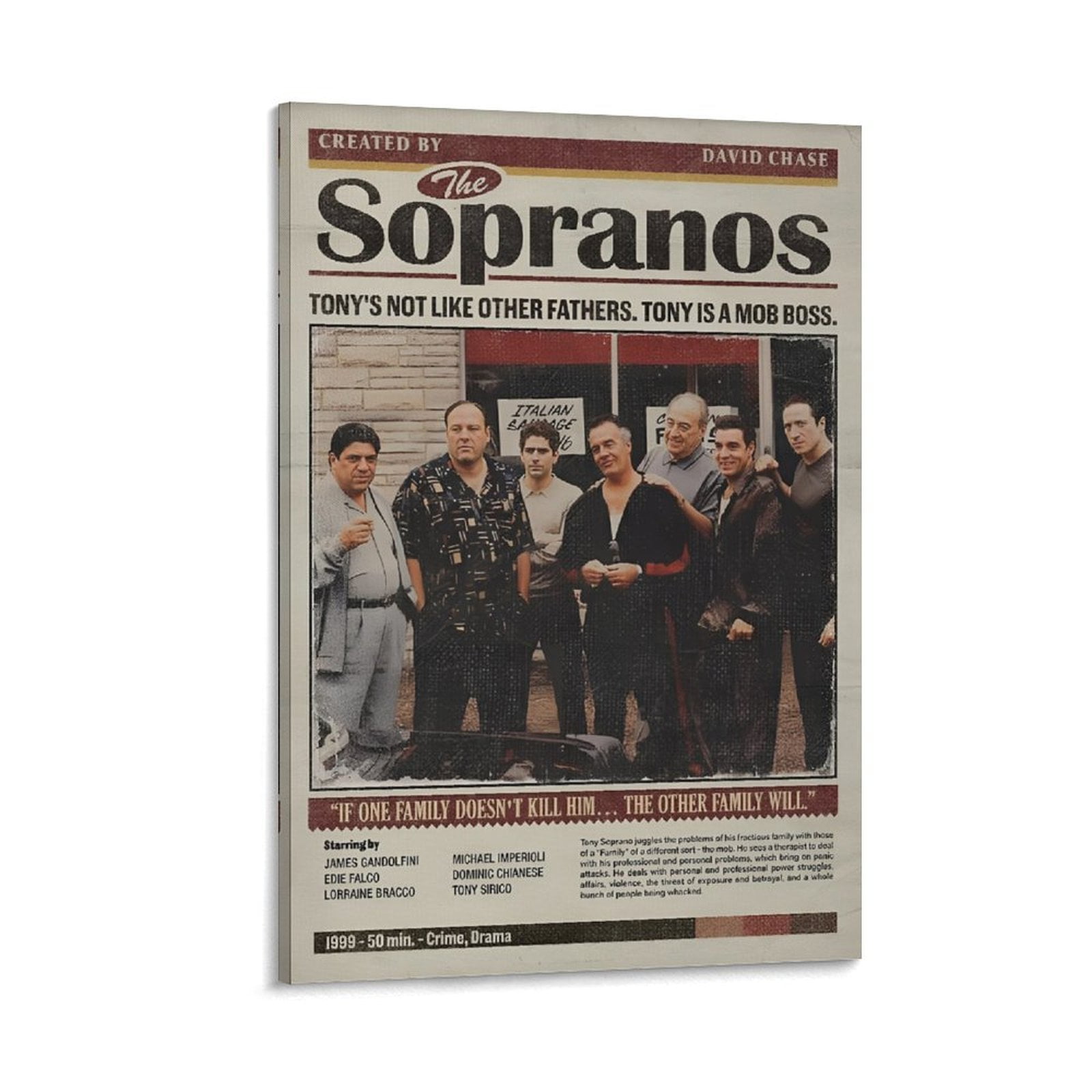 The Sopranos Family Poster - Sopranos Poster Wall Art Poster Gifts ...