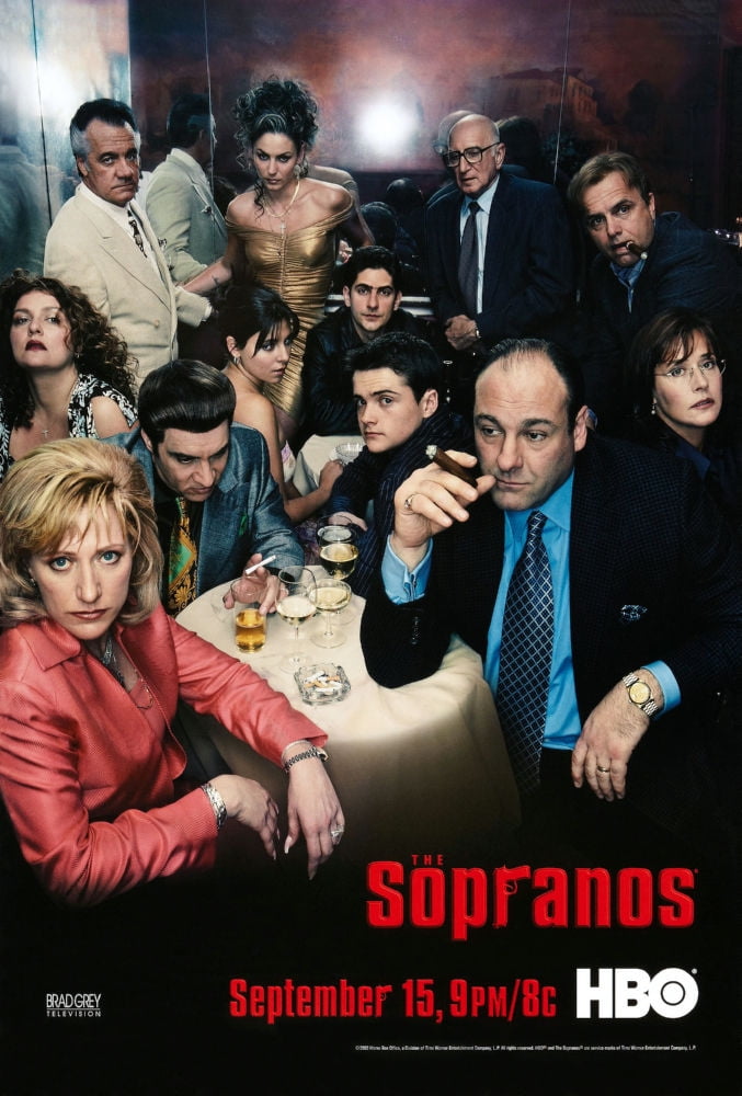 Sopranos Poster Metal Sign 8In x 12In Art Print On Metal 8x12 Square ...