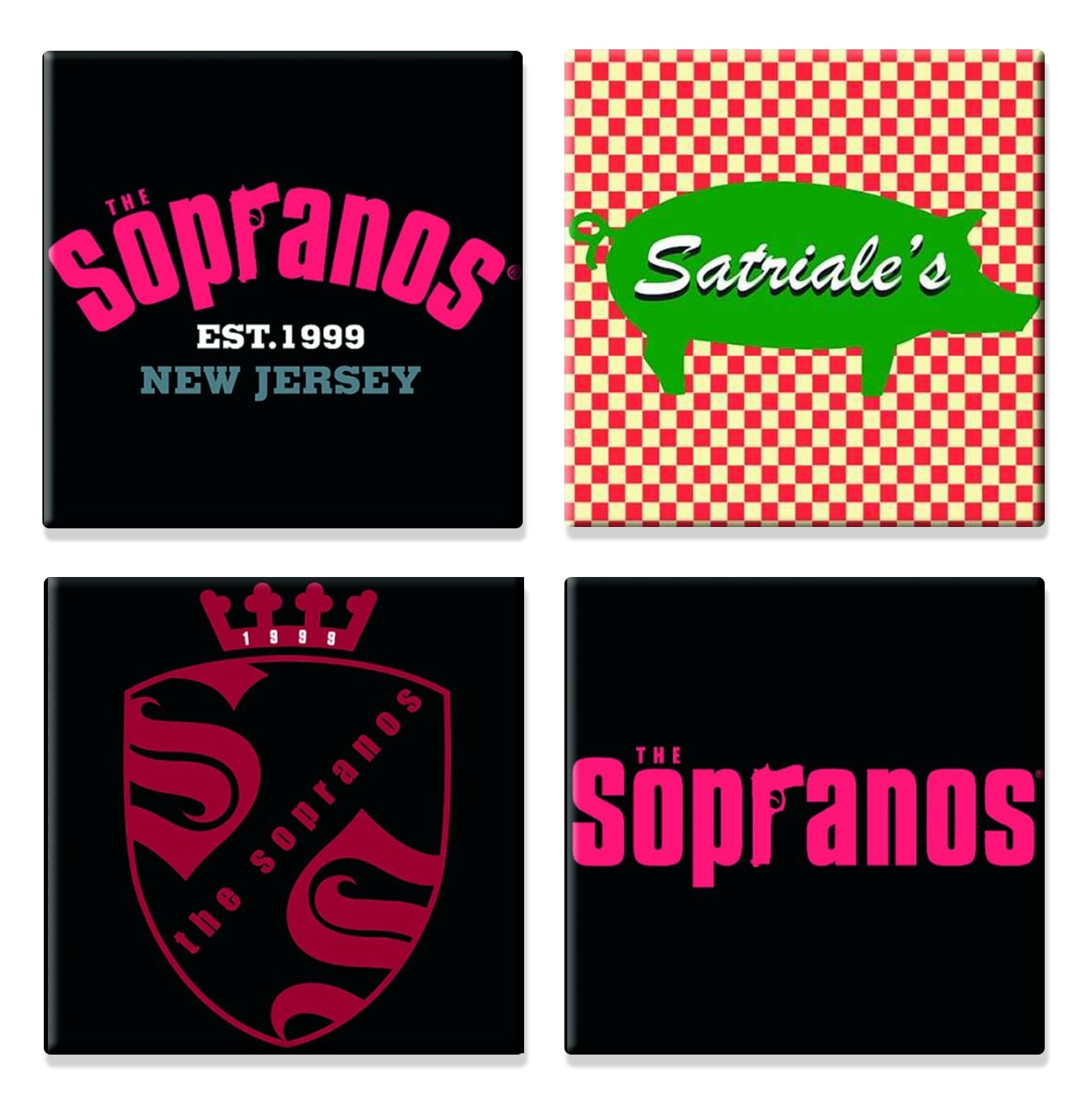 Sopranos new jersey logo various designs new official 4 x fridge magnet ...