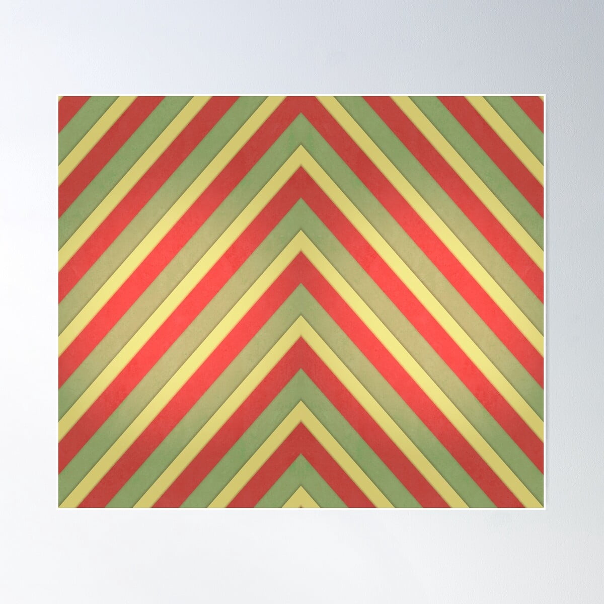 Sorbet Stripes Poster Wall Art, Modern Wall Decor For Living Room ...