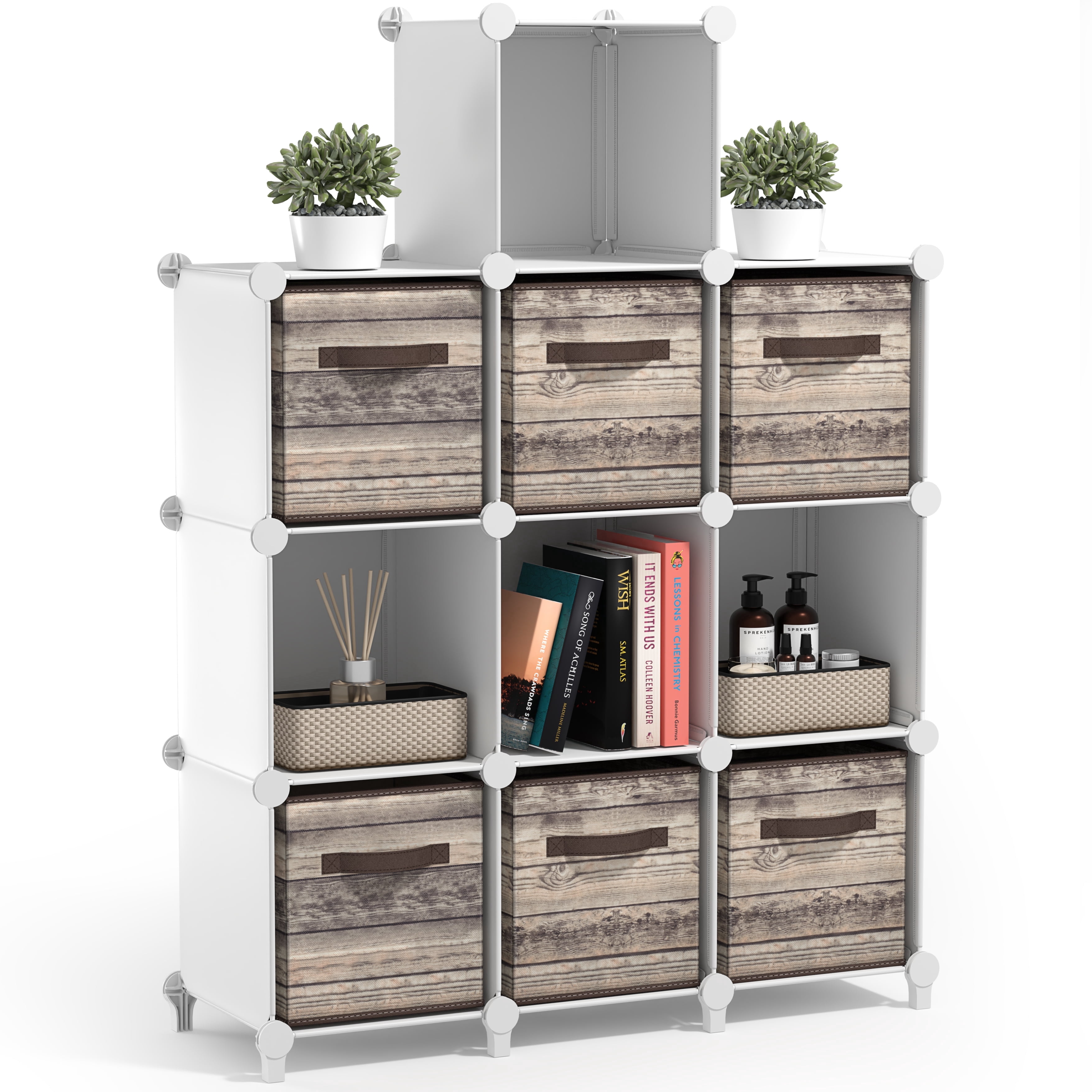 Sorbus 10 Cube Storage Shelf Organizer, Waterproof Cubby for Closet or ...