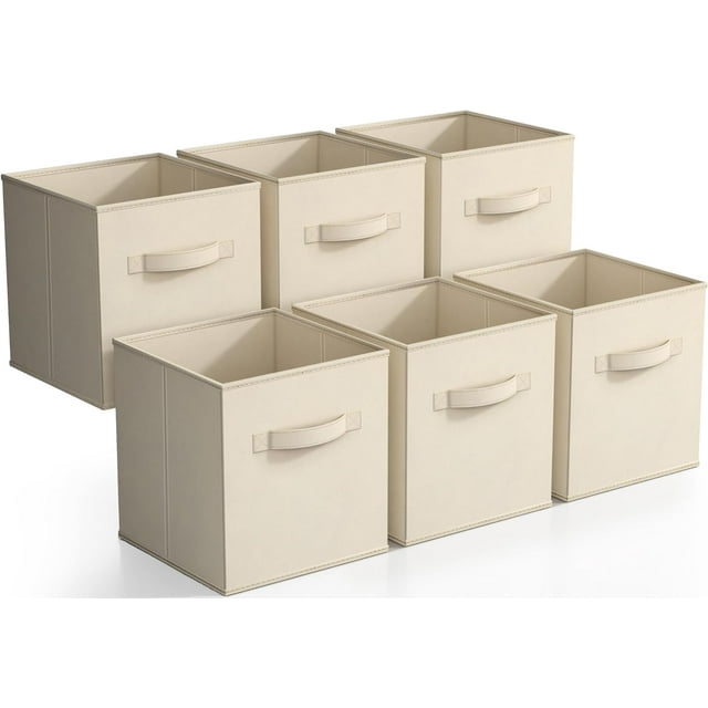 "Sorbus Organizer 11"" Folding Collapsible Fabric Storage Cubes - 6 ...