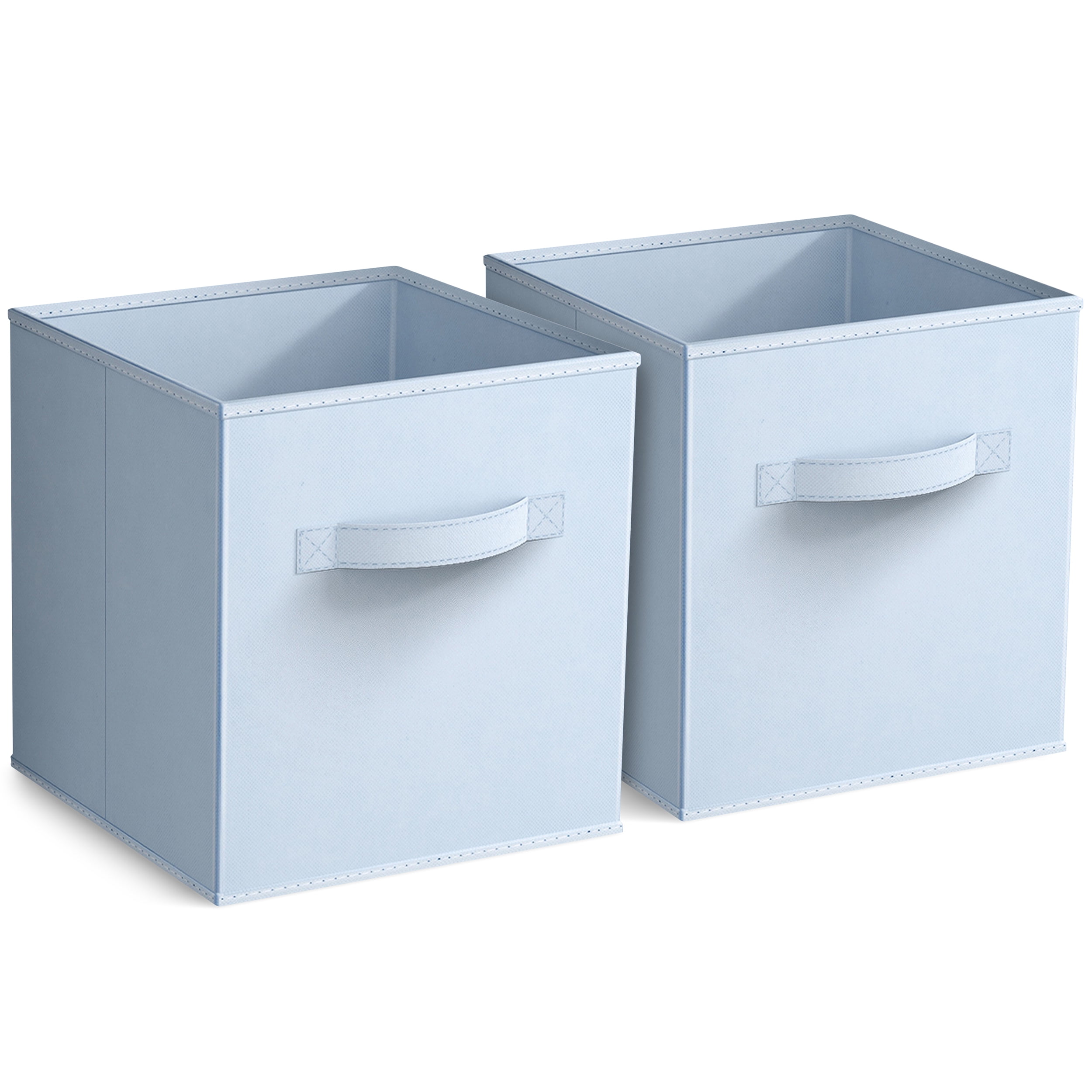 Sorbus 11" Foldable Fabric Storage Cube Bin, Pastel Blue (2 pack ...