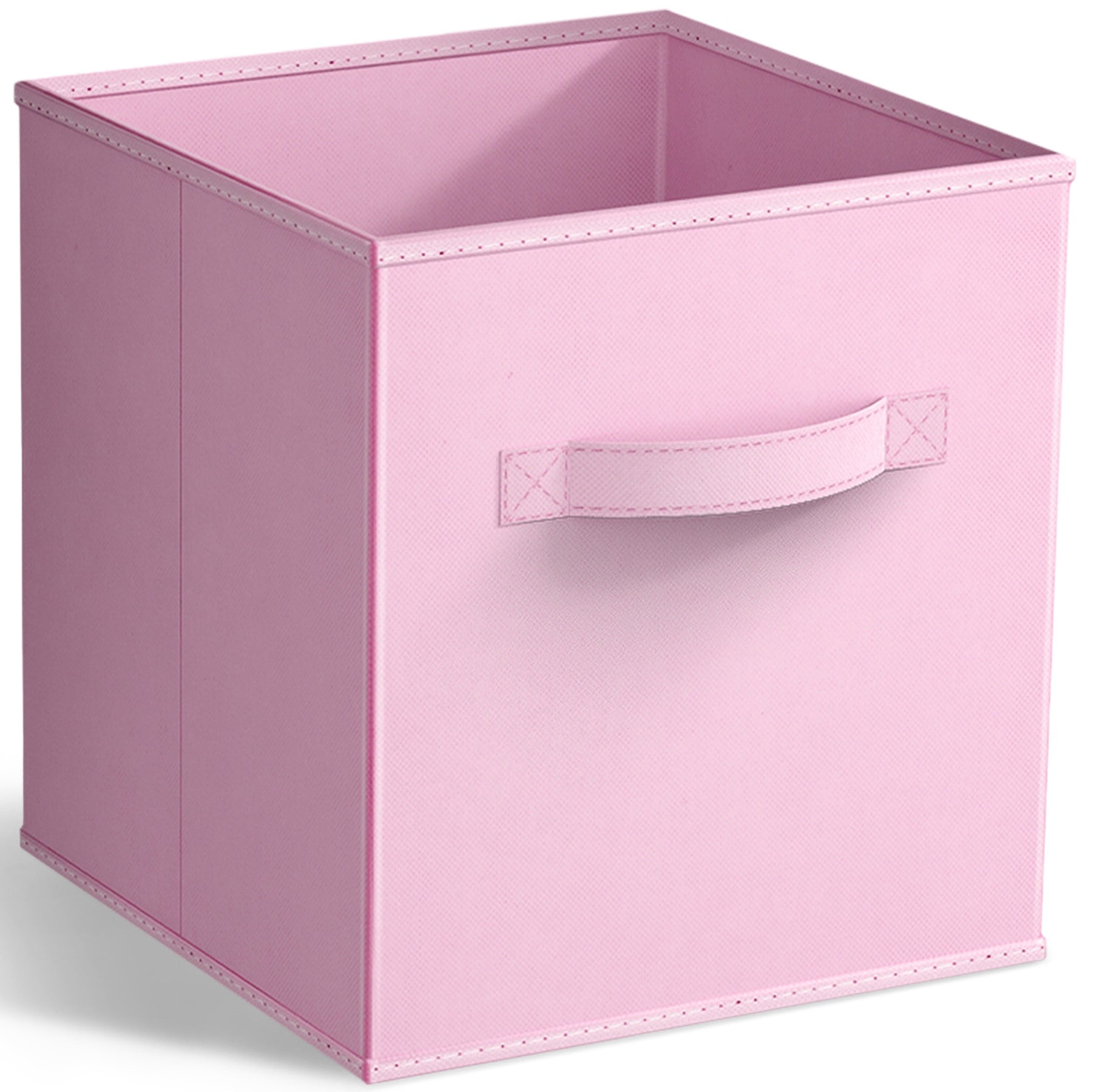 Sorbus 11" Foldable Fabric Storage Cube Bin, Pastel Pink - Walmart.com