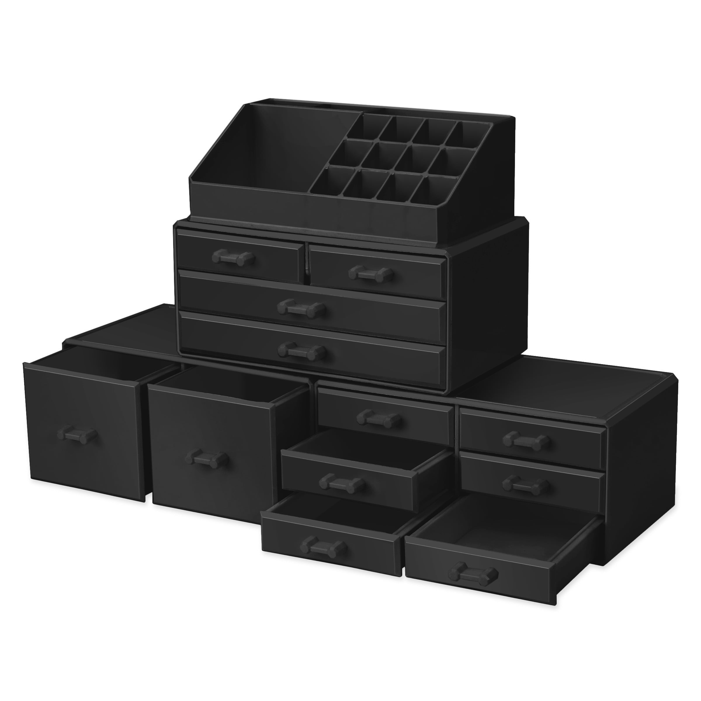 Sorbus 12-Drawer Stackable Makeup Organizer with Brush & Lipstick ...