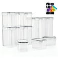 Sorbus 12 Pack Airtight Food Storage Containers with Labels, Marker ...
