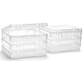 Sorbus 12” x 12” x 3" Project Storage Case – Portable Clear Plastic ...