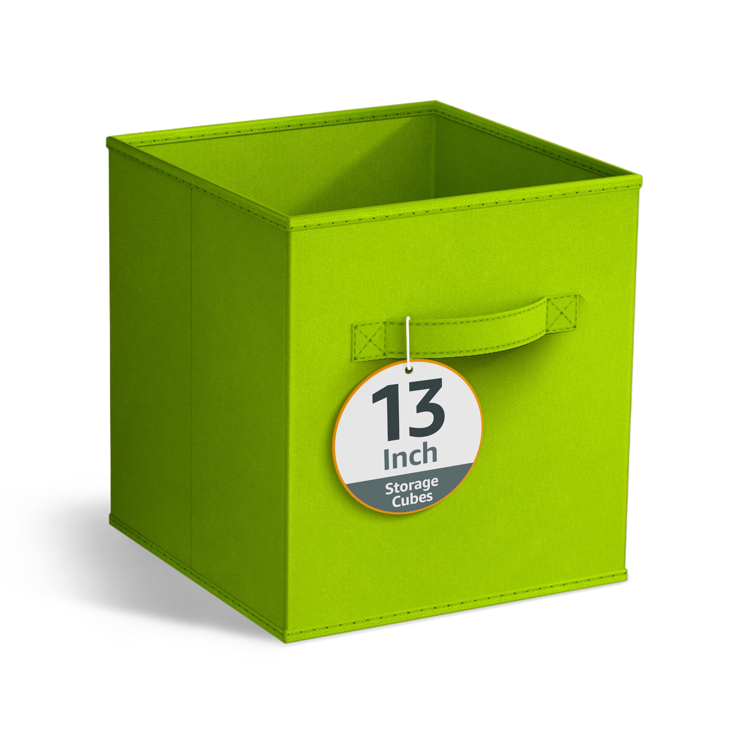 Sorbus 13" Foldable Fabric Storage Cube Bin, Green - Walmart.com