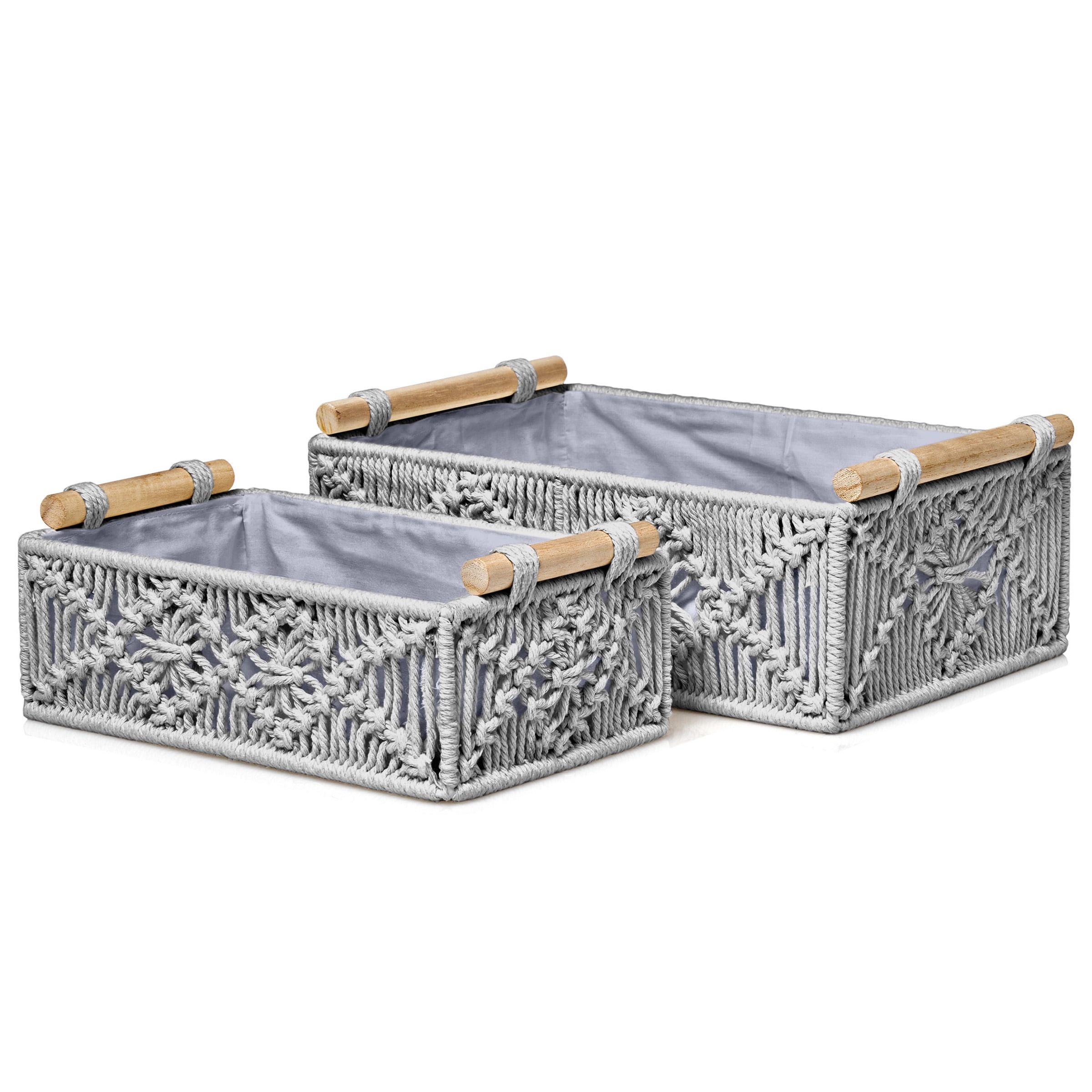 Sorbus 2-Pack Storage Wicker Baskets - Decorative Baby Room, Nursery ...