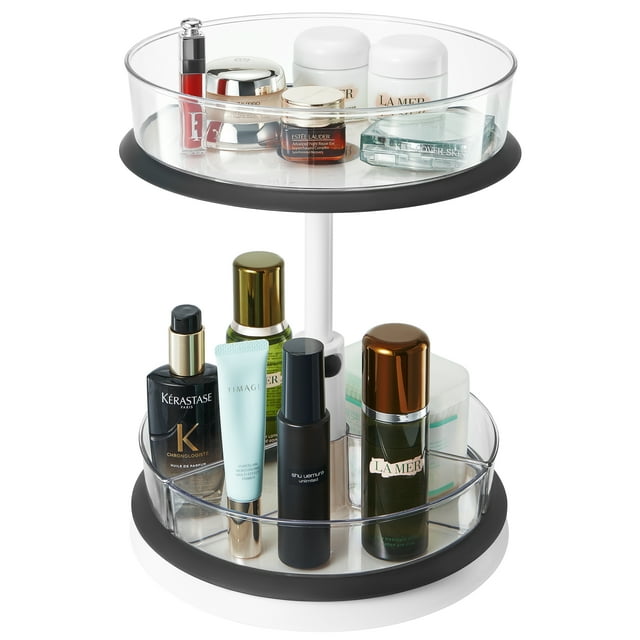 Sorbus 2-Tier Lazy Susan Makeup Organizer - Walmart.com