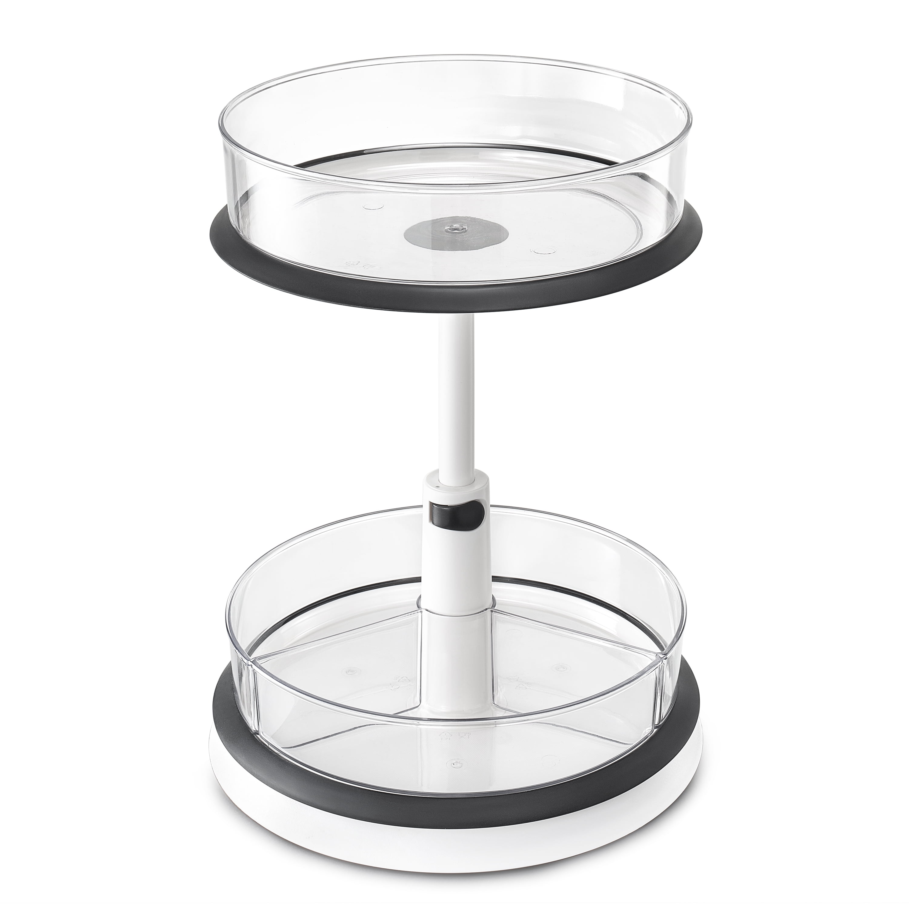 Sorbus 2-Tier Clear Lazy Susan - Rotating Kitchen Organizer - Walmart.com