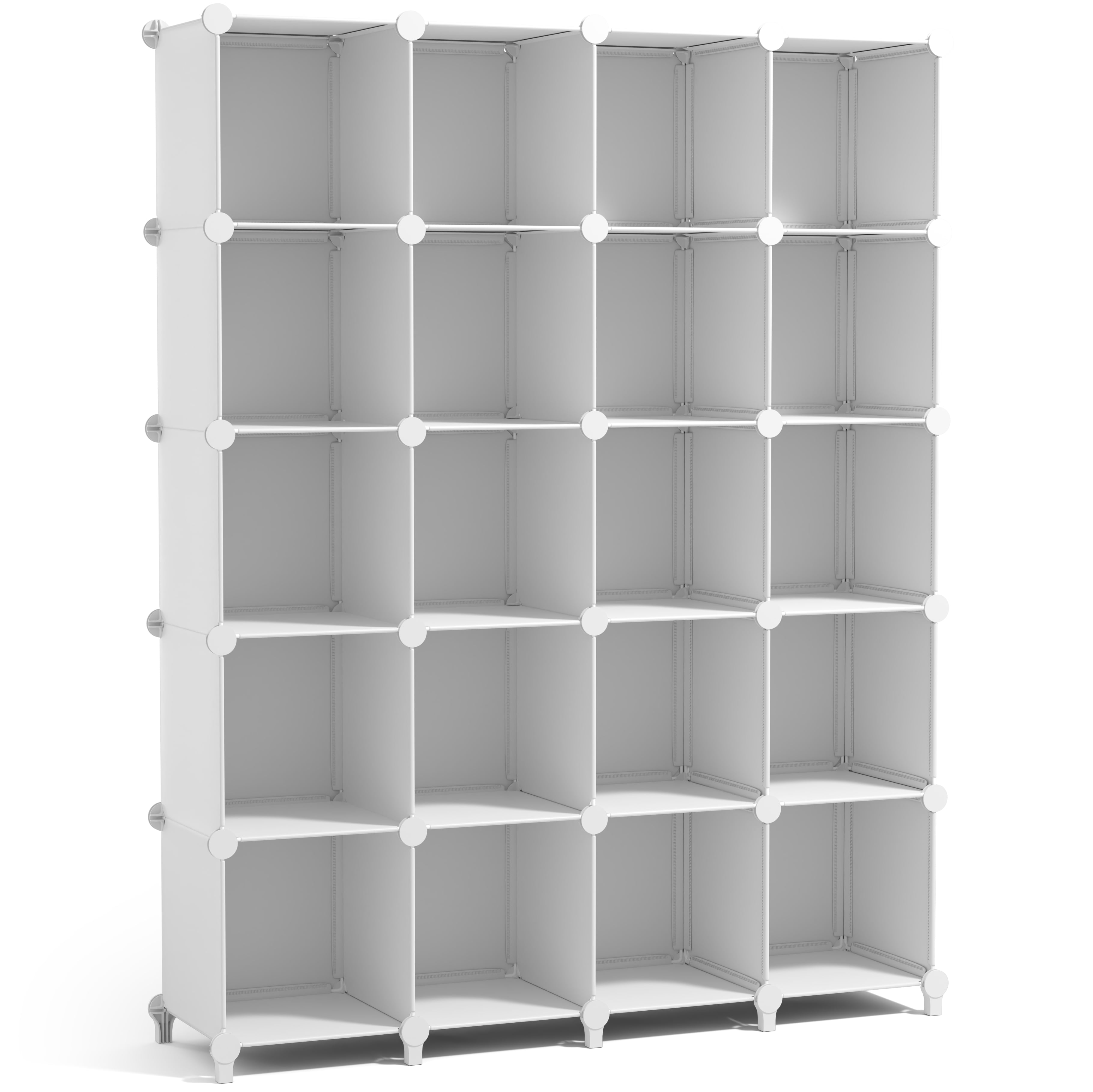 Sorbus 20-Cube Storage Organizer, Modular Waterproof Cubby Shelf for ...