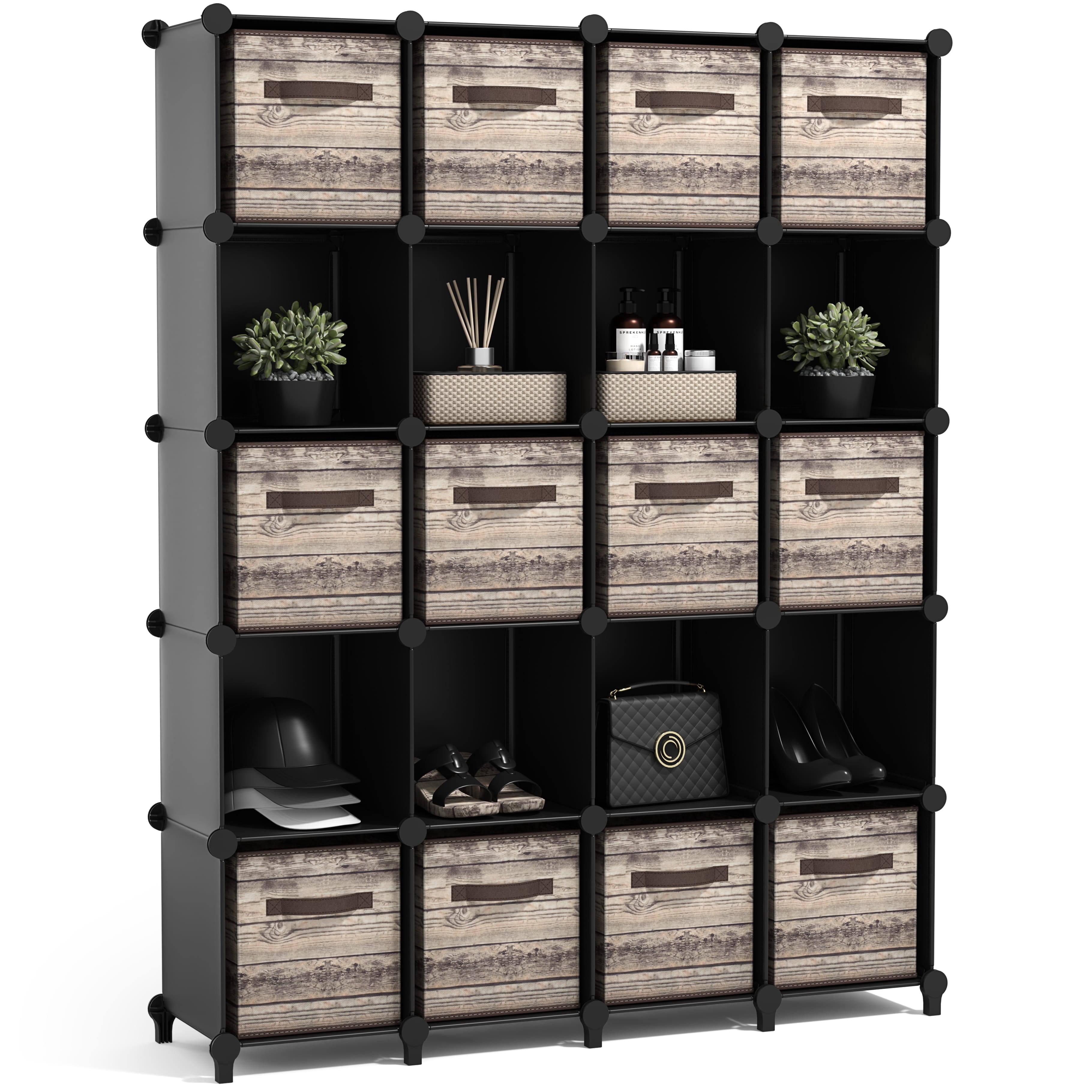 Sorbus 20 Cube Storage Shelf Organizer, Waterproof Cubby for Closet or ...