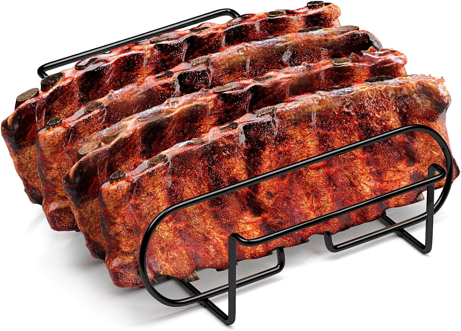 Sorbus® 4-in-1 BBQ Grilling Basket - 11.25" x 9.75" Basket, Rib Rack ...