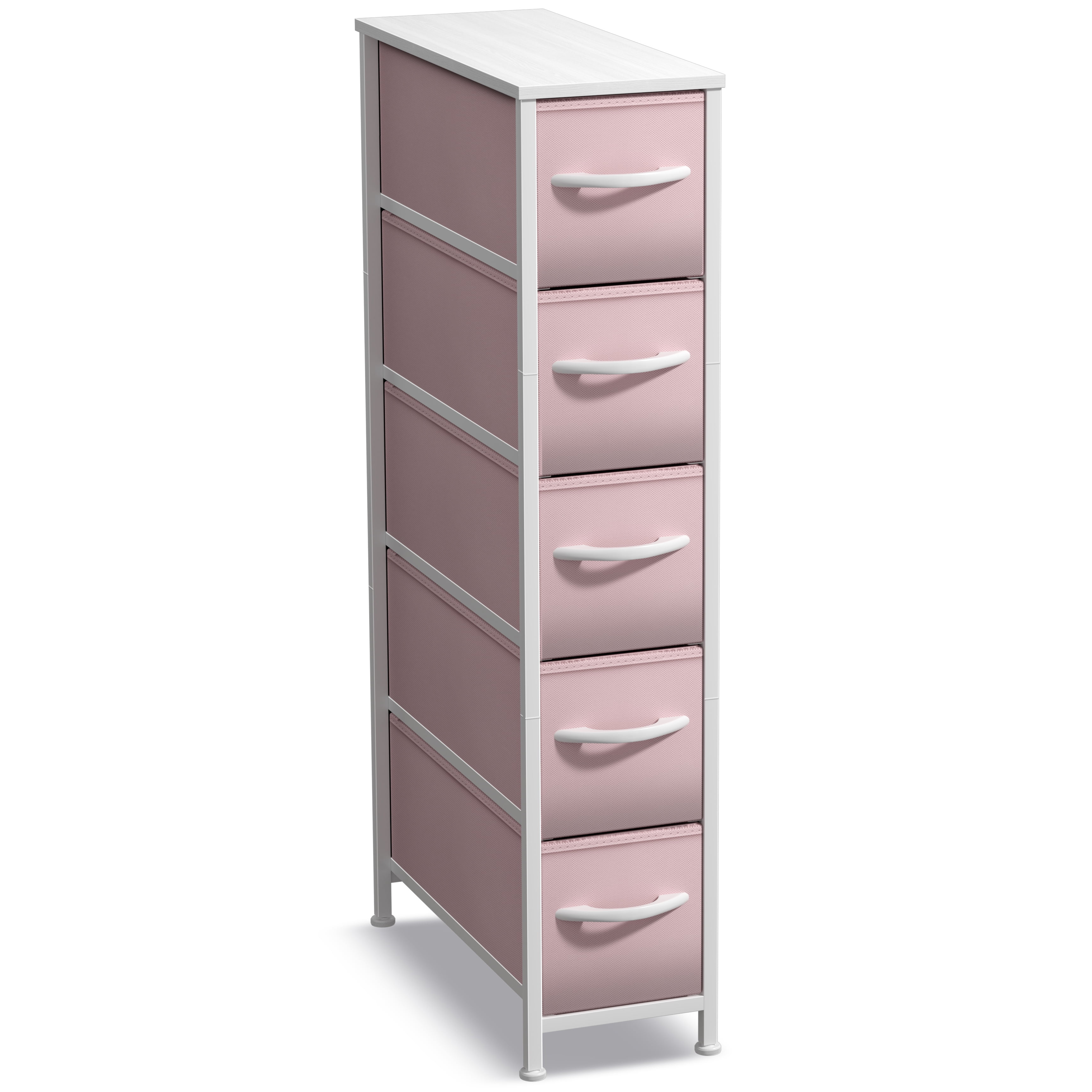 Sorbus 5-Drawer Narrow Dresser, Slim Storage Chest with Fabric Drawers ...